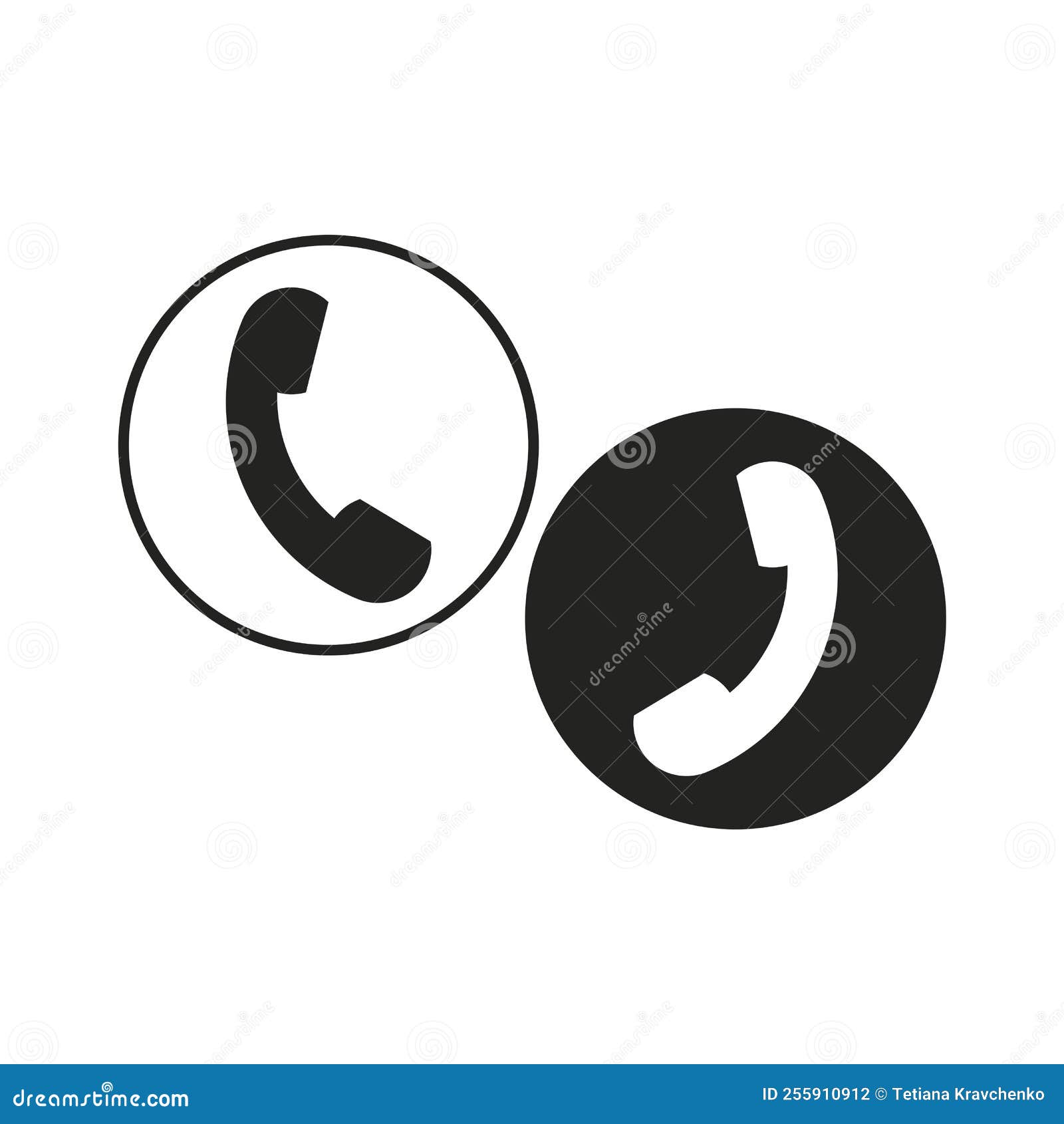 Handset Icon. Hotline Support Concept. Speak Icon. Call Symbol. Vector ...