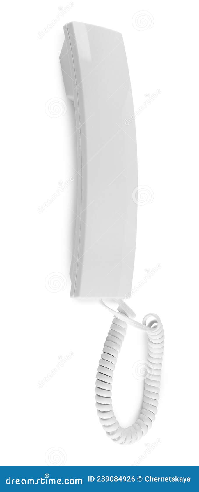 Handset of Intercom Base Station Isolated on White Stock Photo - Image ...