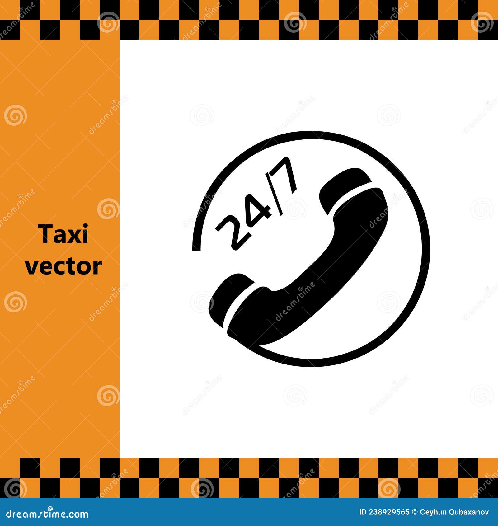 Handset Sign 24/7, Dispatcher Answering the Call, Icon Vector Stock ...