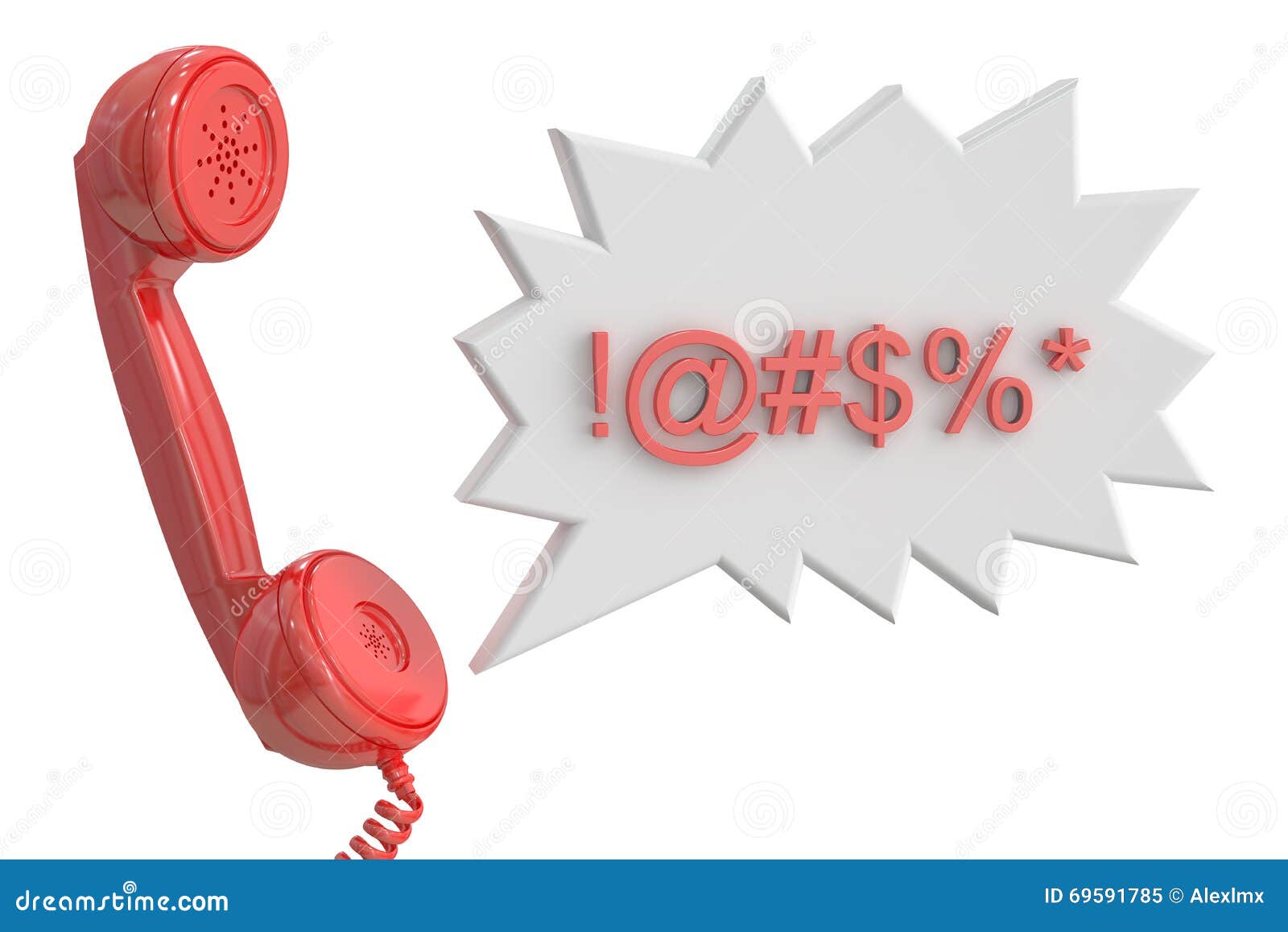 Swearing Speech Bubble Censored With Symbols. Hand Drawn Swear Words In ...