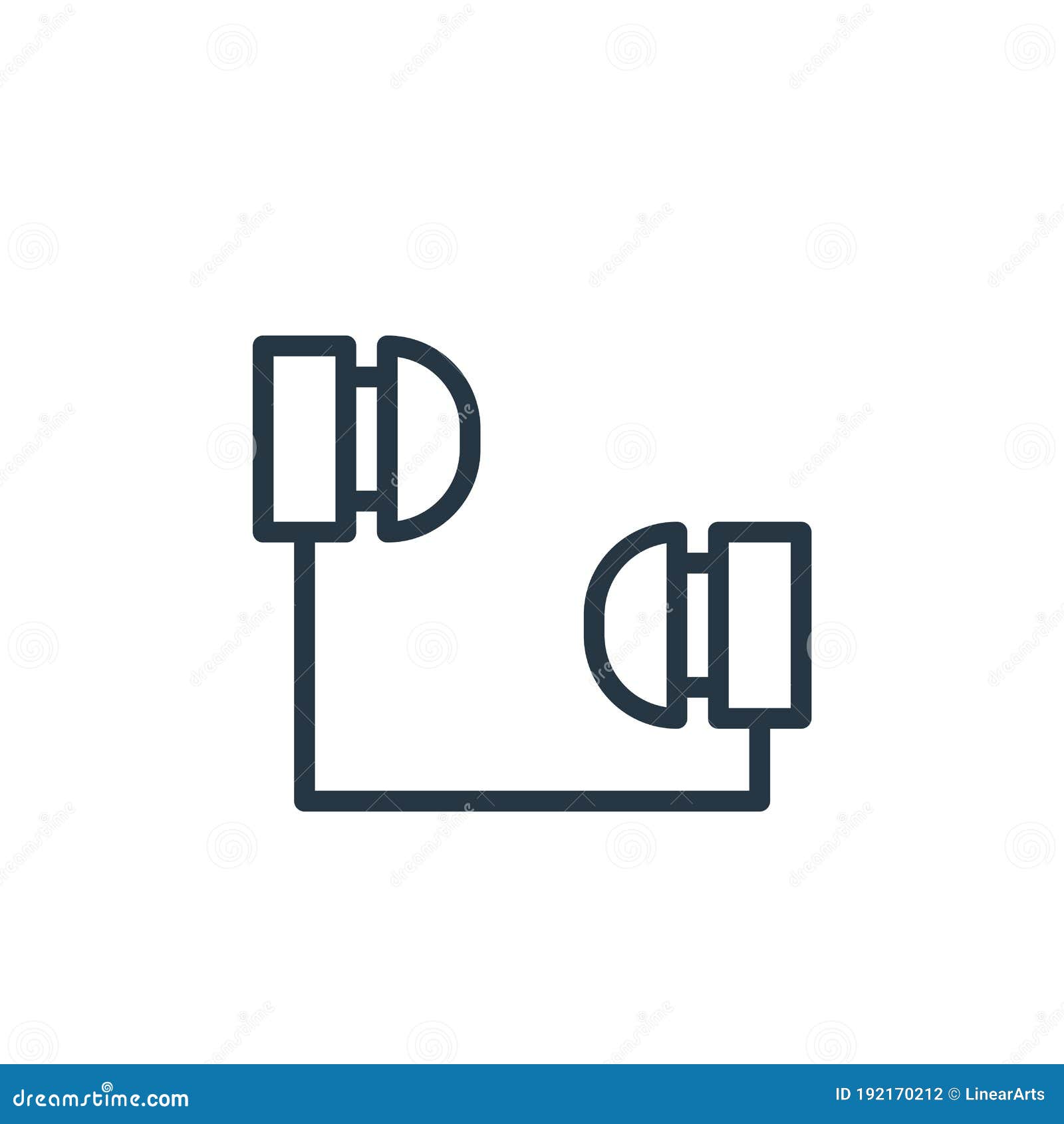 Handsfree Icon Vector from Computer Hardware Concept. Thin Line ...