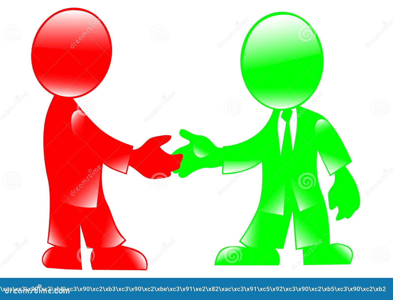 Handshake Colored Cartoon | CartoonDealer.com #13513551