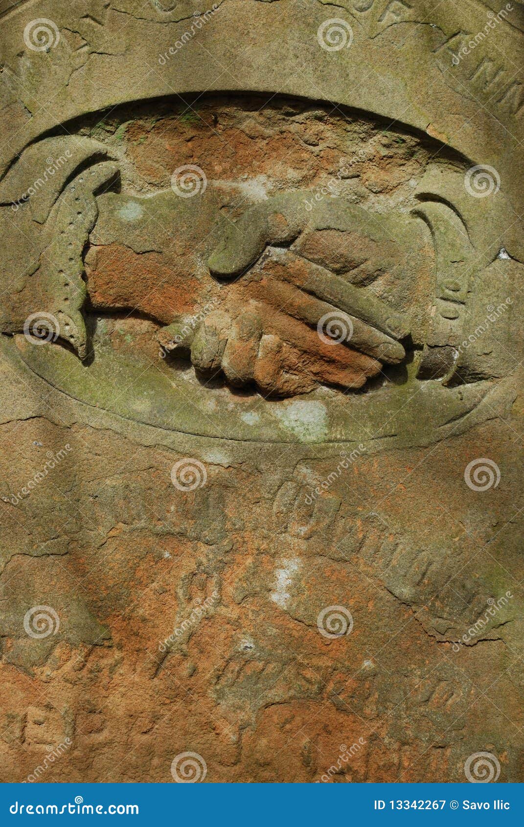 Handshake stock image. Image of grave, sculpture, background - 13342267