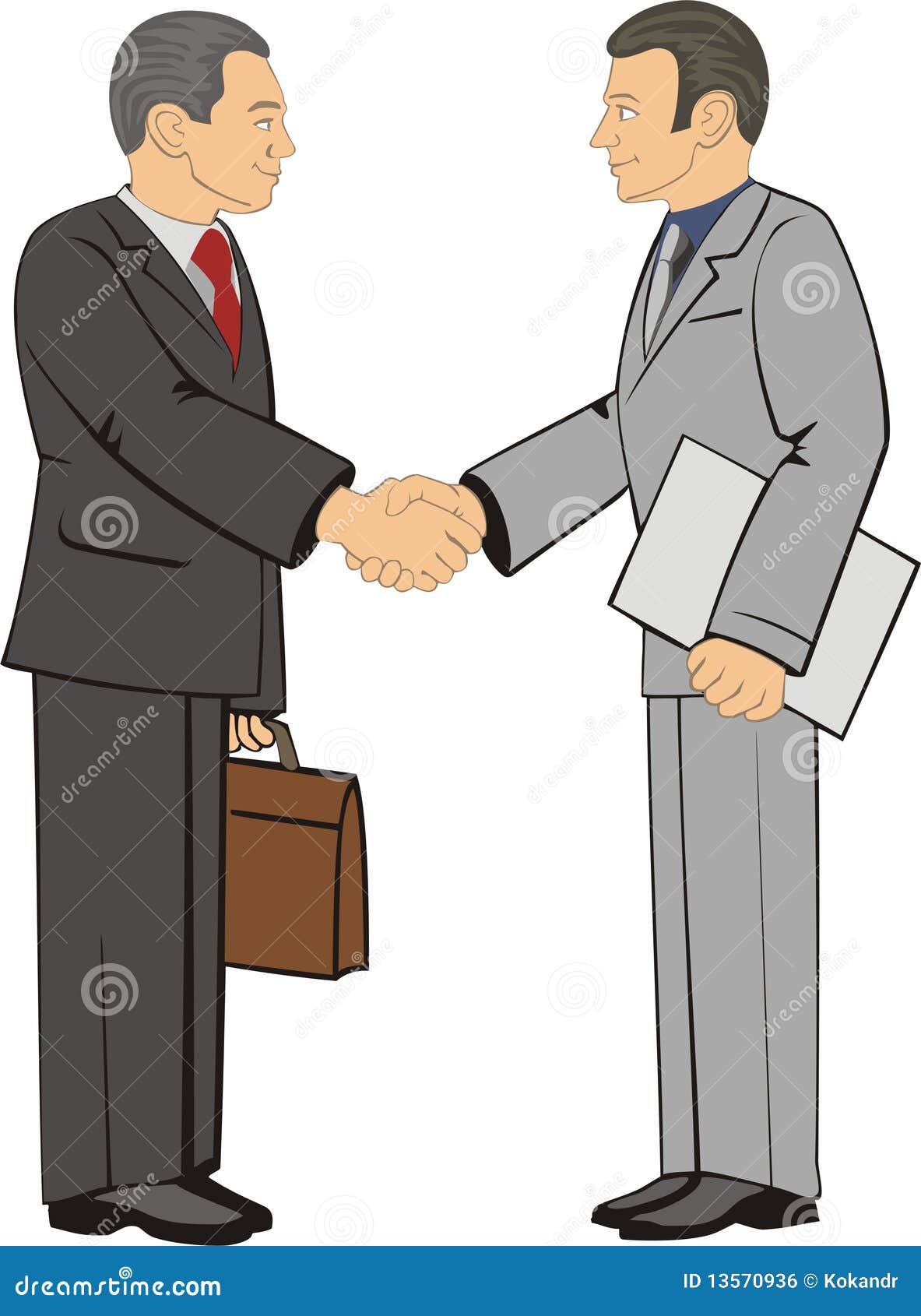 Handshake stock vector. Illustration of handshake, work - 13570936