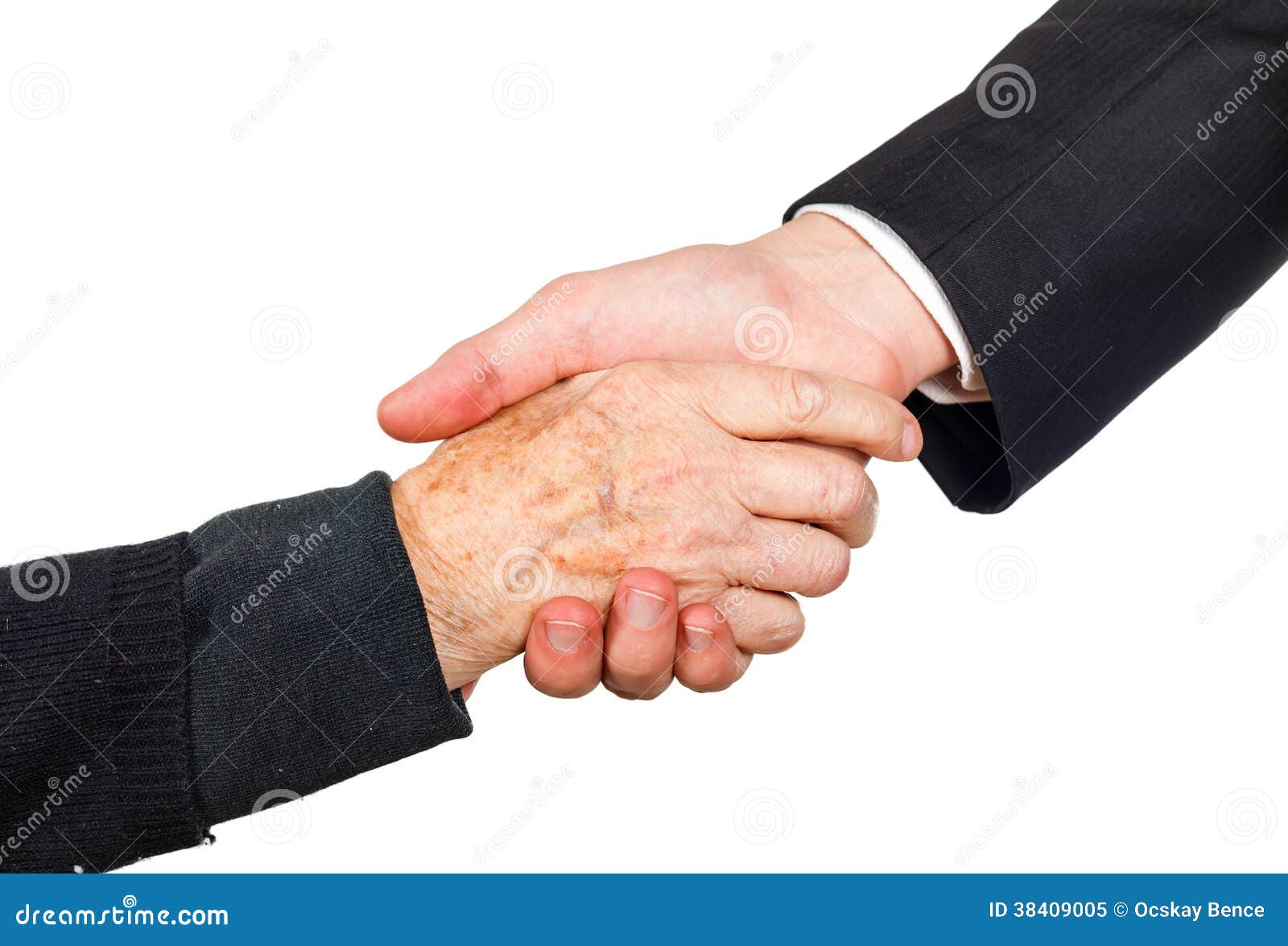 Handshake stock image. Image of hopeful, elderly, ageing - 38409005