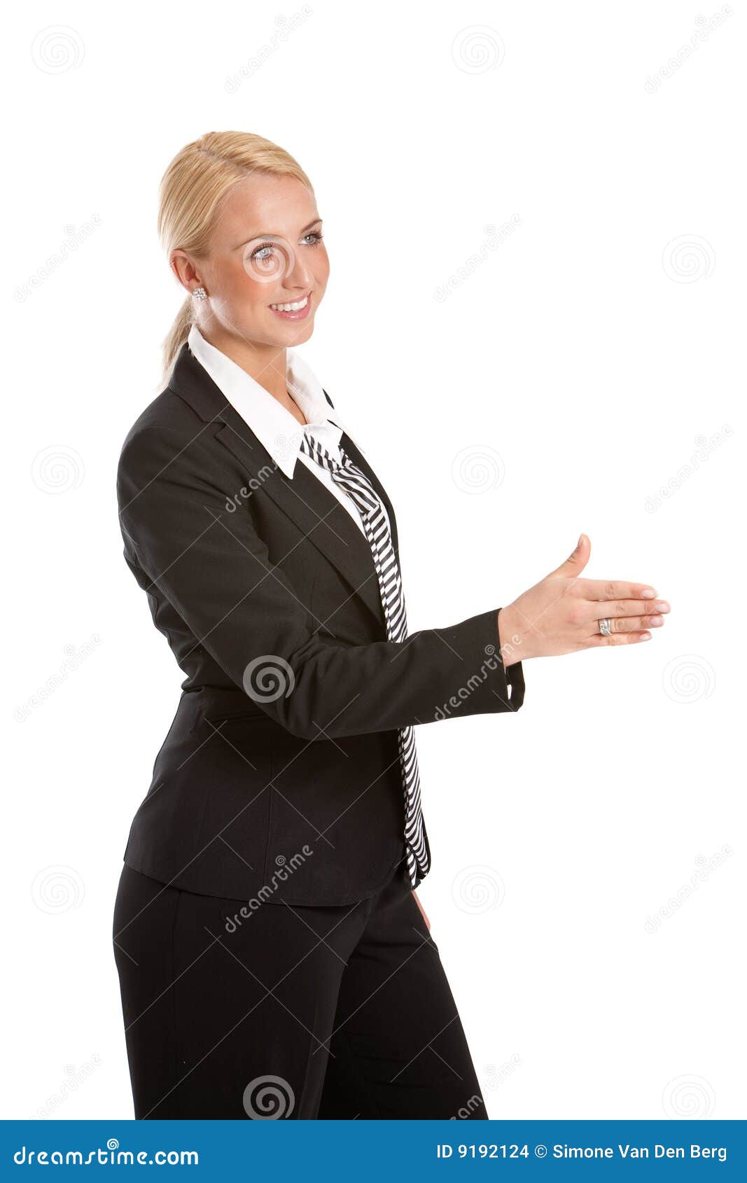 Handshake stock photo. Image of smiling, feminine, pretty - 9192124