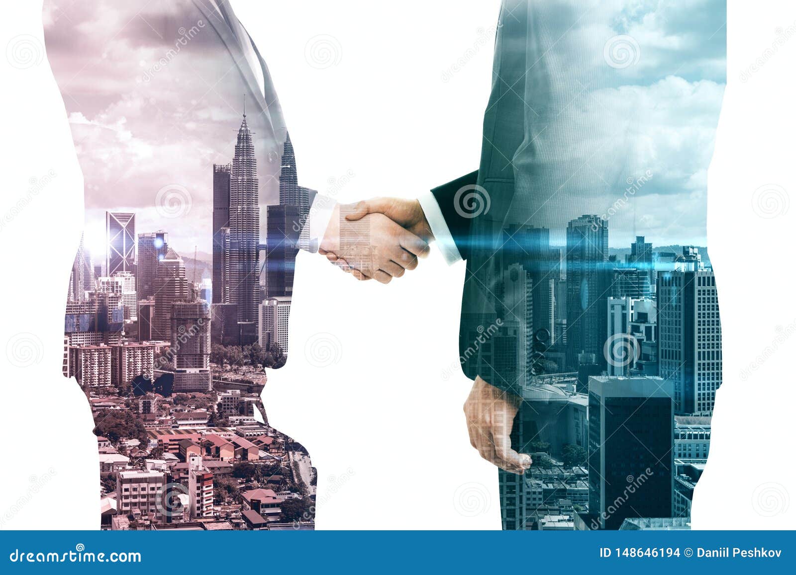 Teamwork and Partnership Concept Stock Photo - Image of city ...