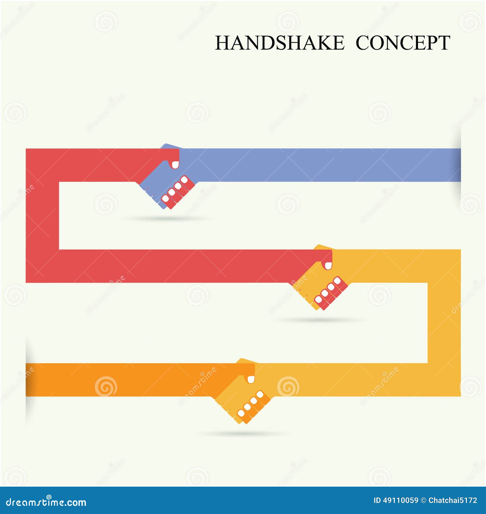 Handshake Abstract Sign Vector Design Template. Business Creative ...