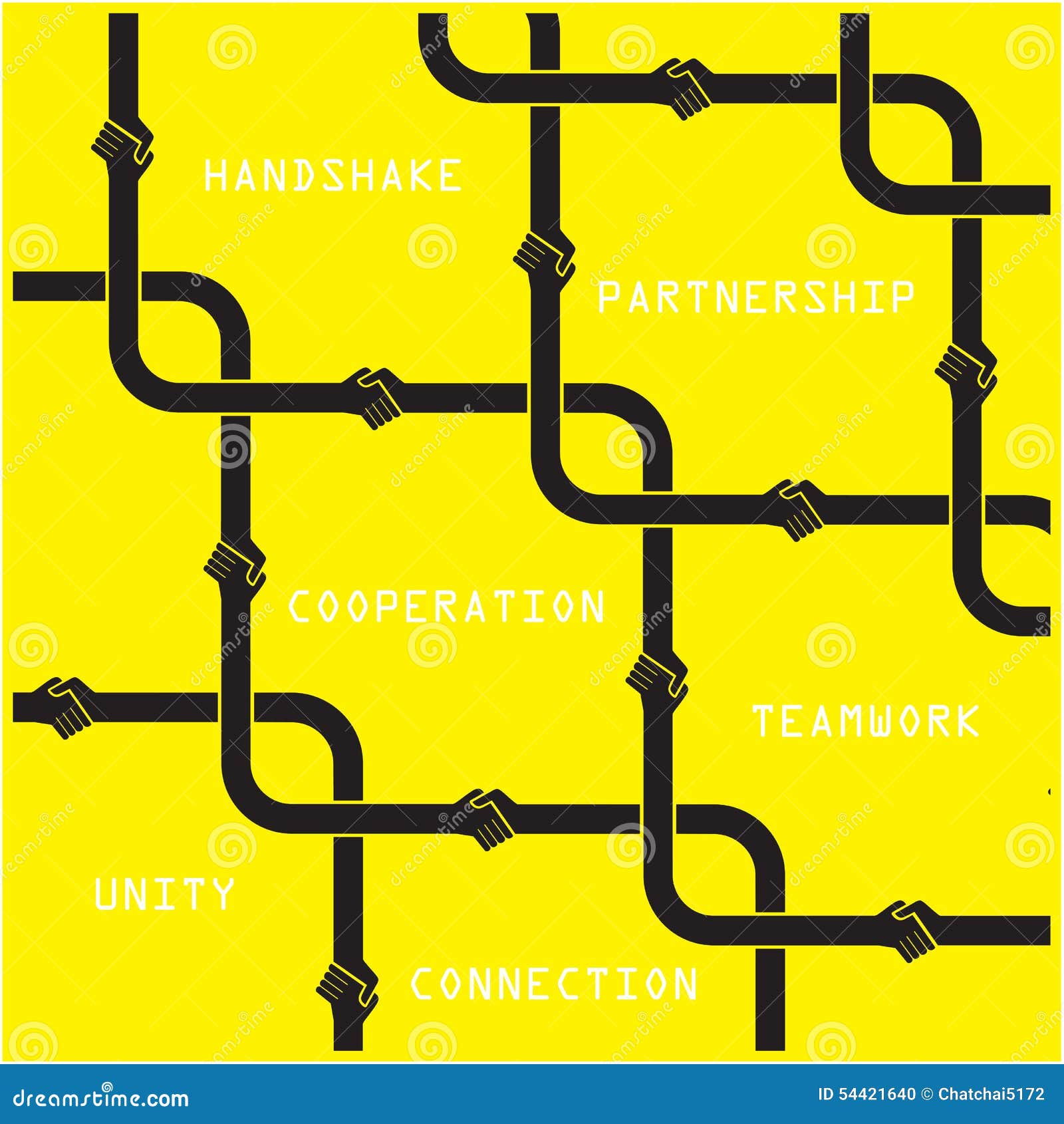 Handshake Abstract Sign Vector Design Template. Business Creative ...