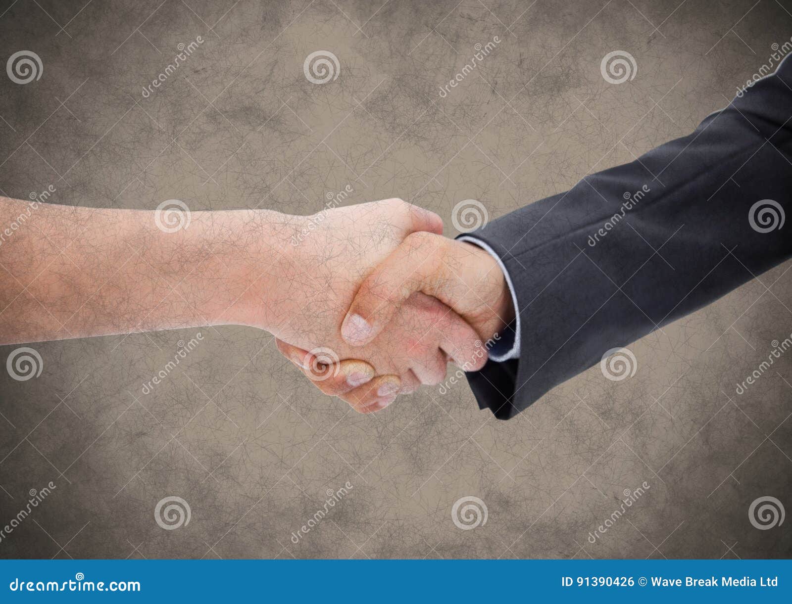 Handshake Against Brown Grunge Background Stock Photo - Image of ...