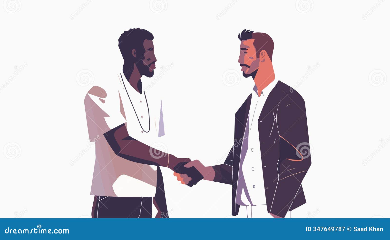 Diverse Multicultural Partnership Handshake of Black and White Hands ...