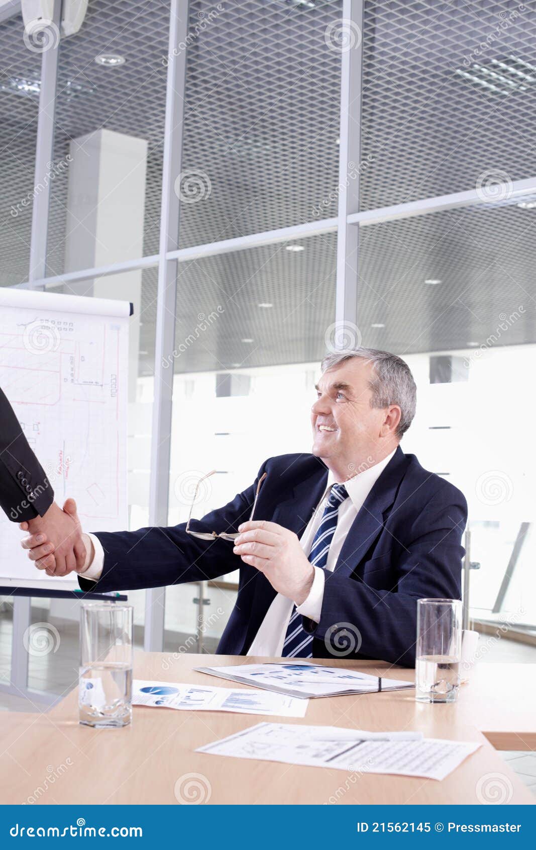 Handshake of boss stock image. Image of leadership, holding - 21562145