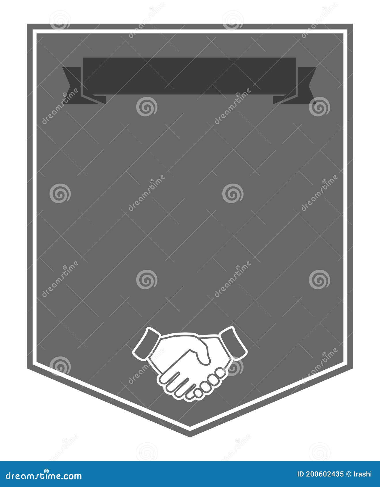 Handshake business banner stock vector. Illustration of hand - 200602435