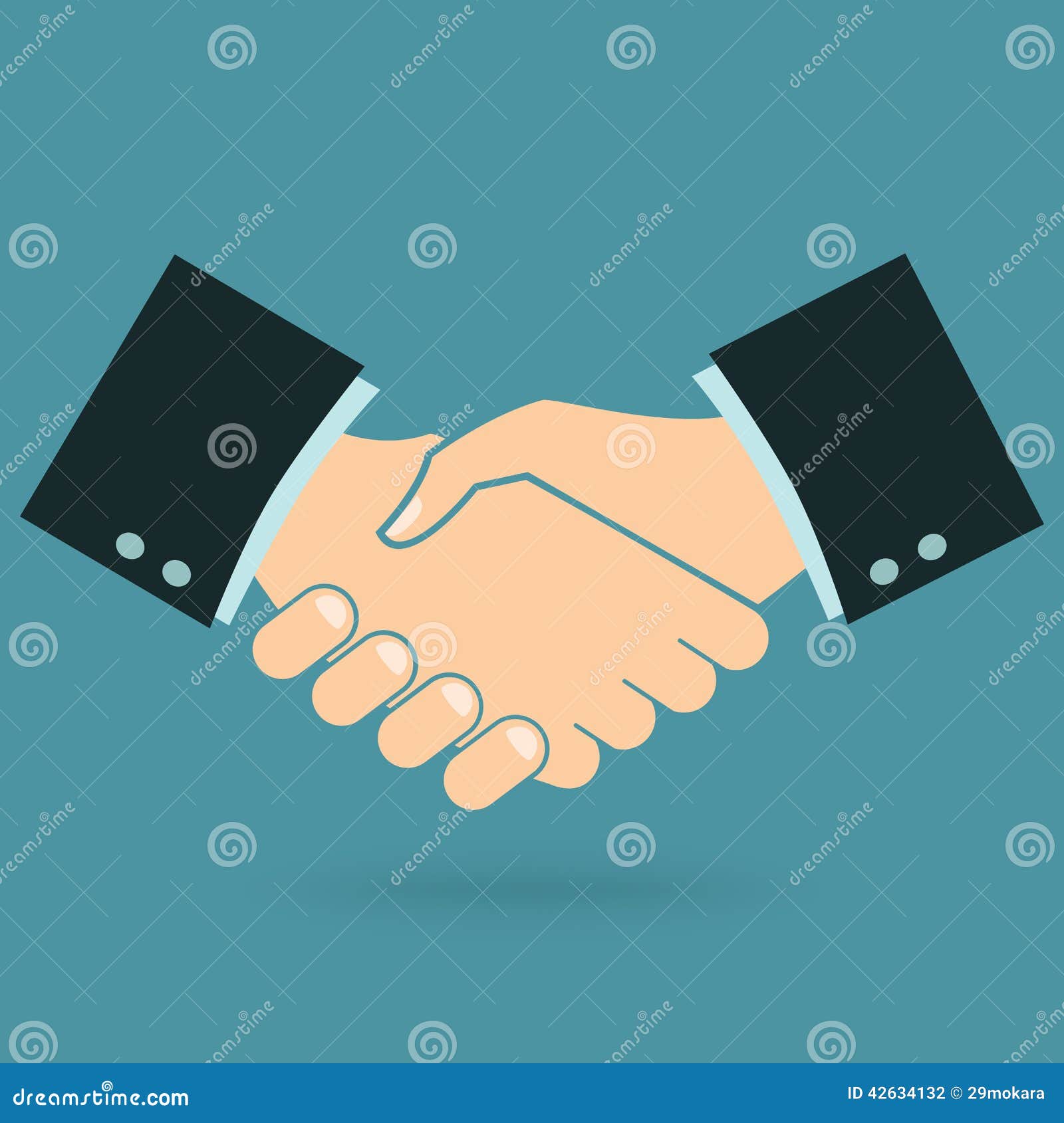 Handshake with Business Cooperation Partner Concep Stock Vector ...