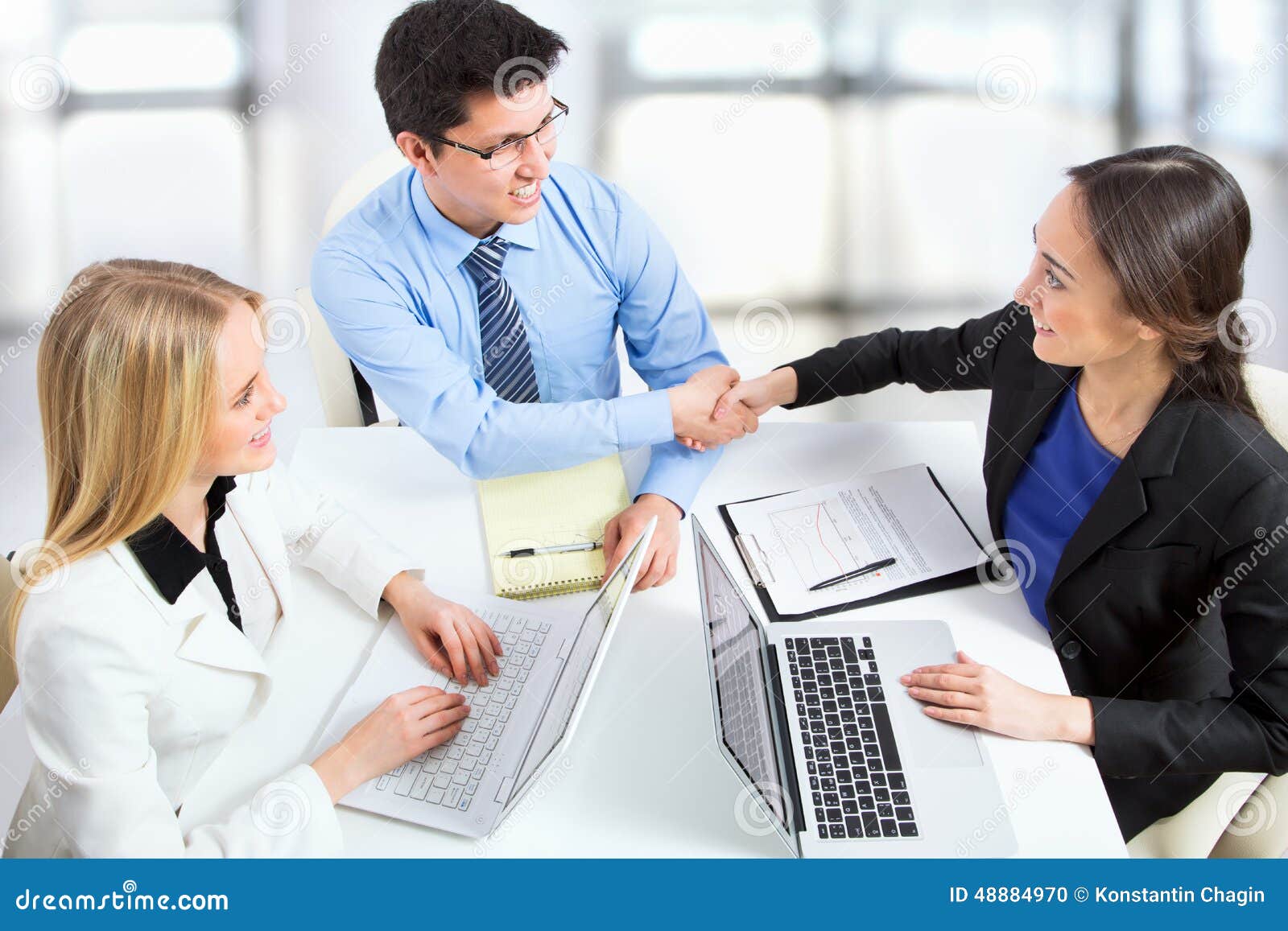 Handshake on Business Meeting Stock Photo - Image of communication ...