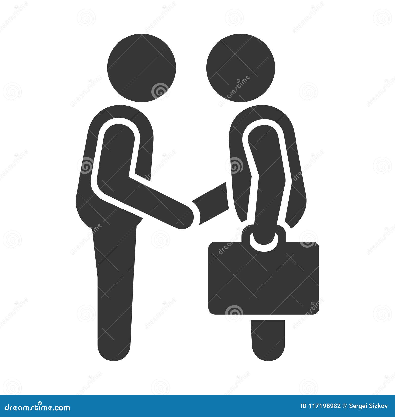 Handshake of Business Men. Vector. Stock Vector - Illustration of ...