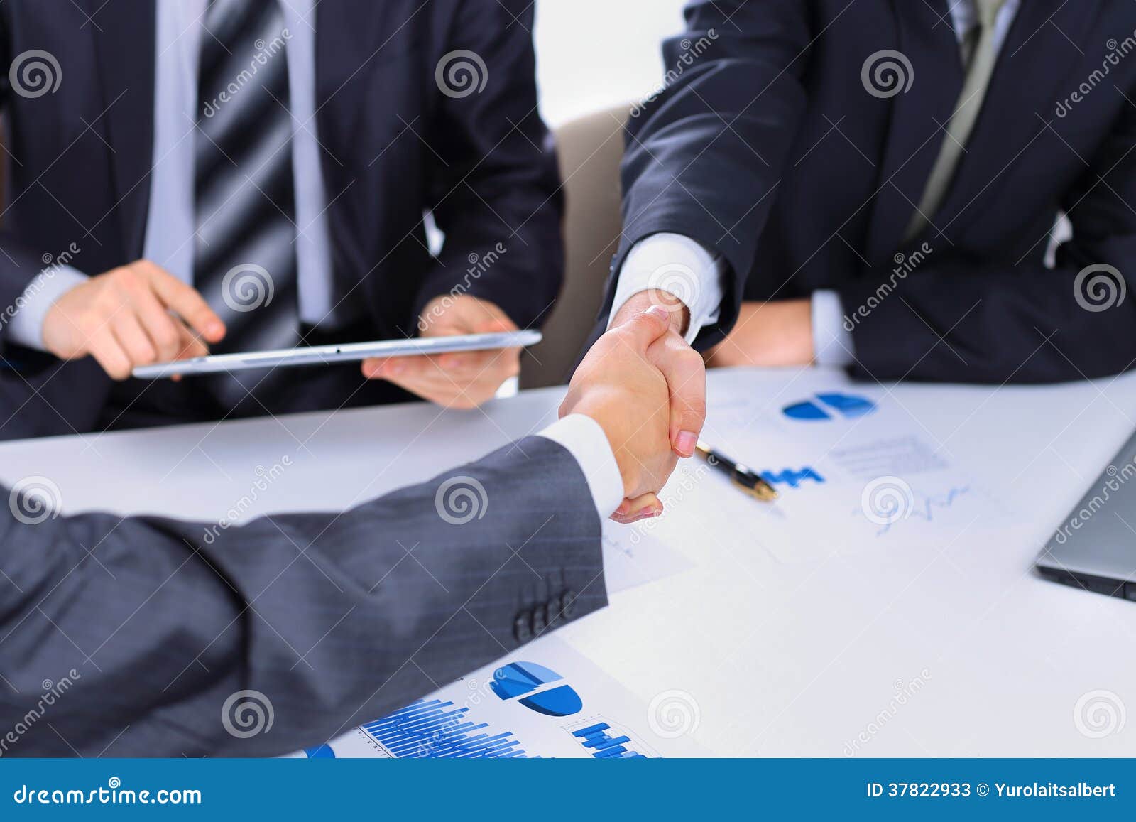Handshake of Business Partners Stock Image - Image of gesture ...