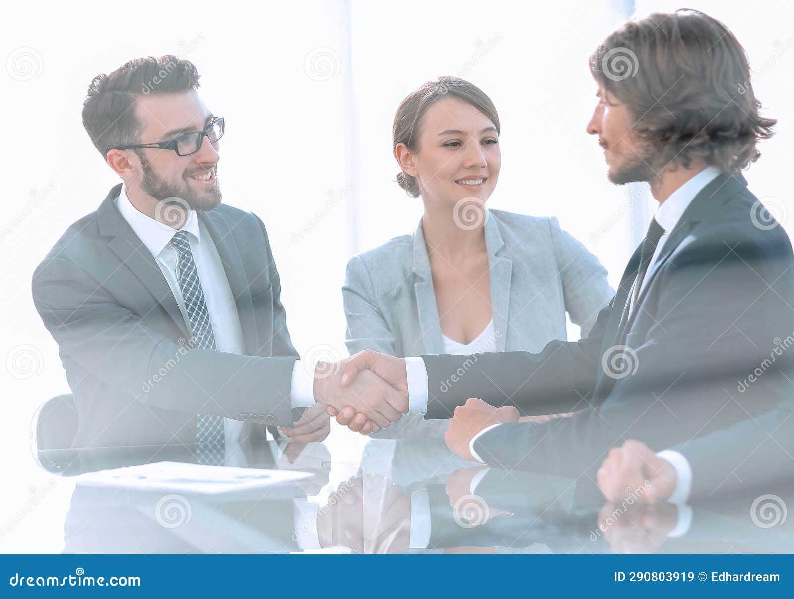 Handshake of Business Partners.business Background Stock Image - Image ...