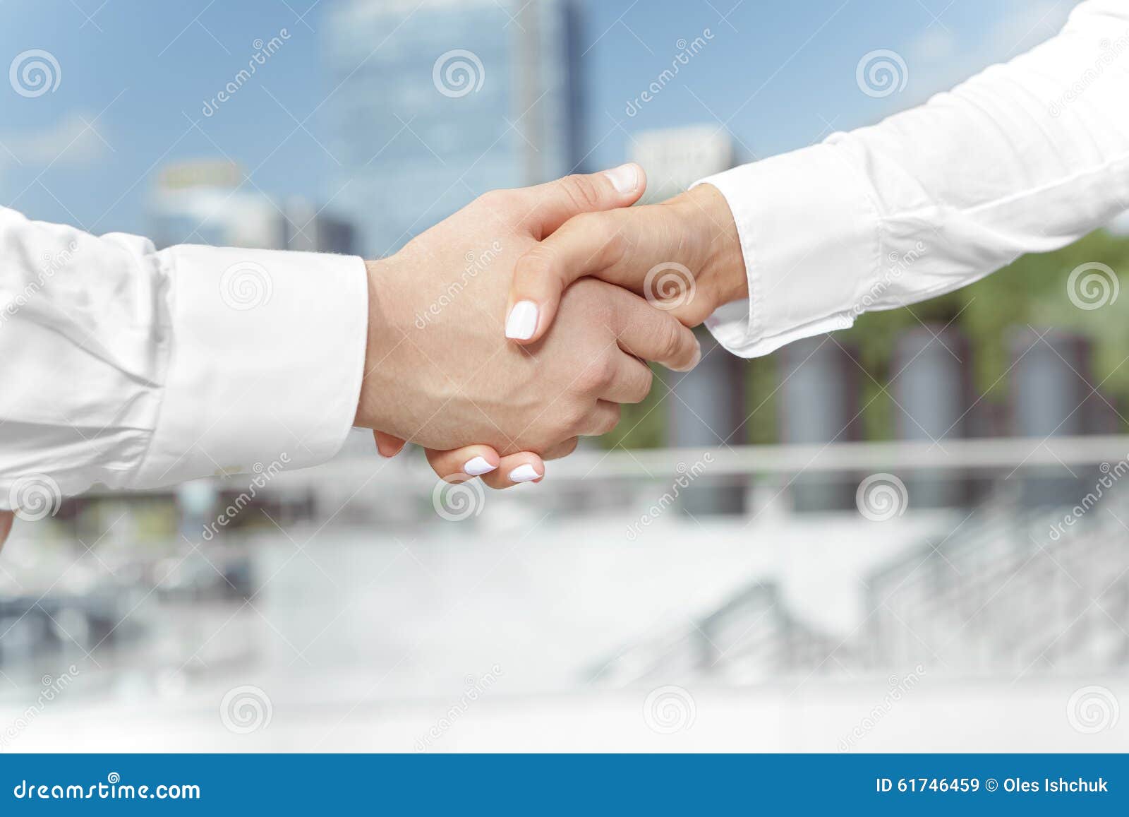 Handshake between Business Partners Stock Image - Image of business ...