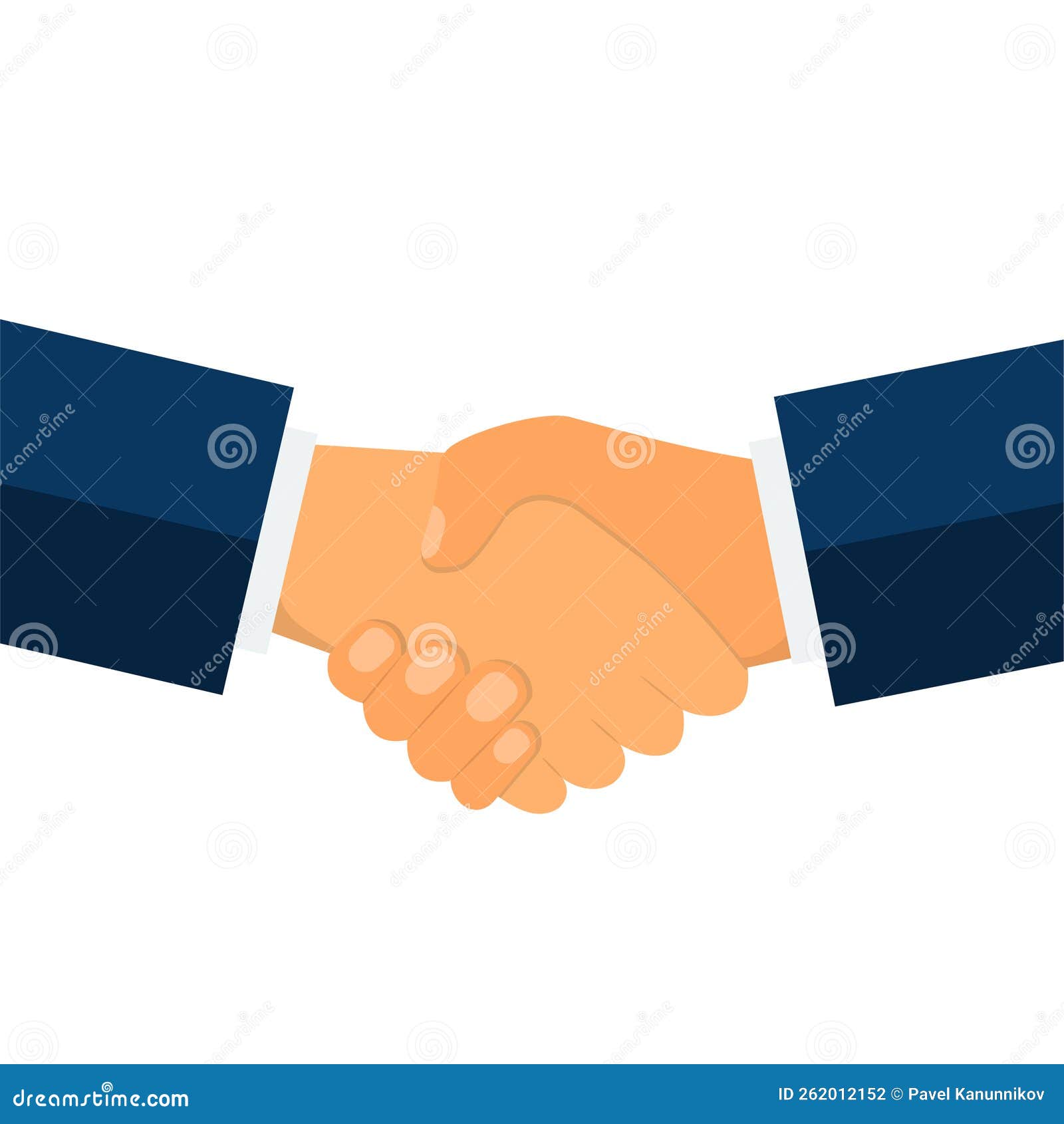 Handshake of Business Partners.Vector Flat Style Illustration Stock ...