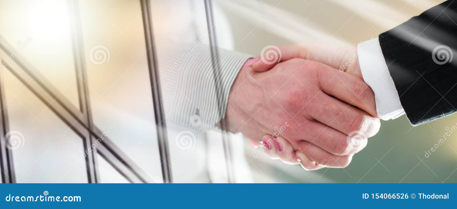 Business Handshake; Multiple Exposure Stock Photo - Image of success ...