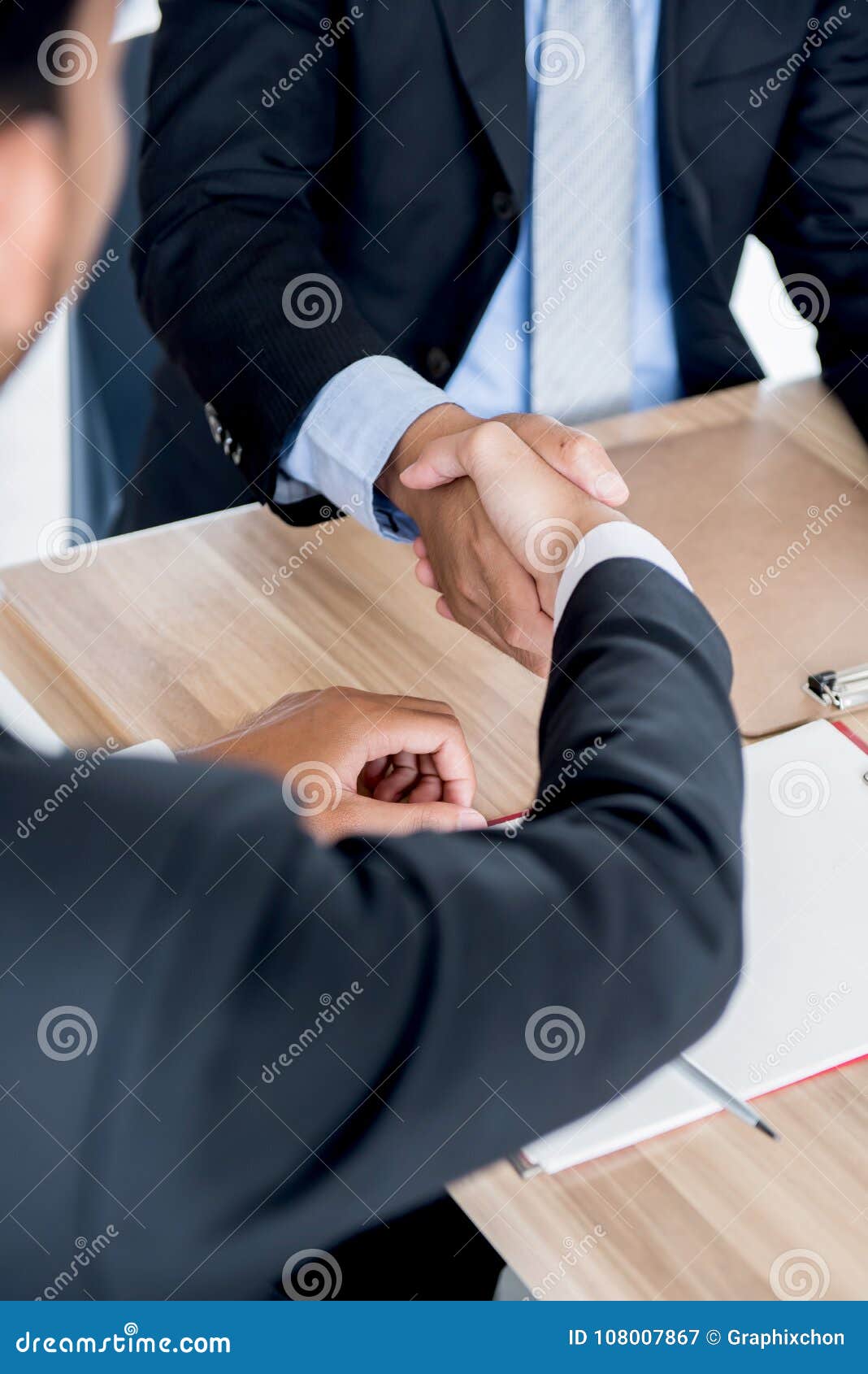Handshake for Business and Teamwork Stock Image - Image of busy ...