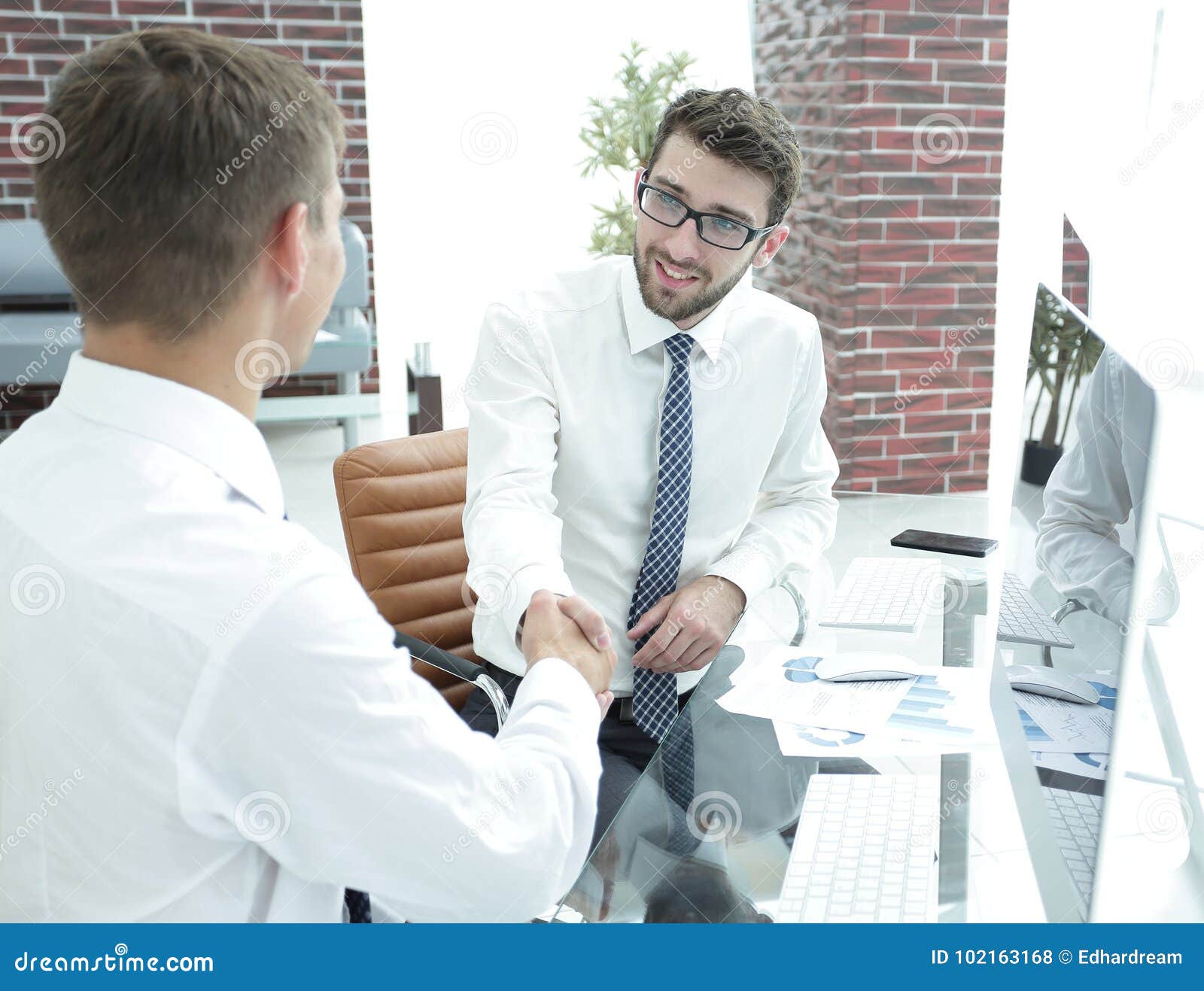 Handshake of a Businessman and Accountant Stock Photo - Image of ...