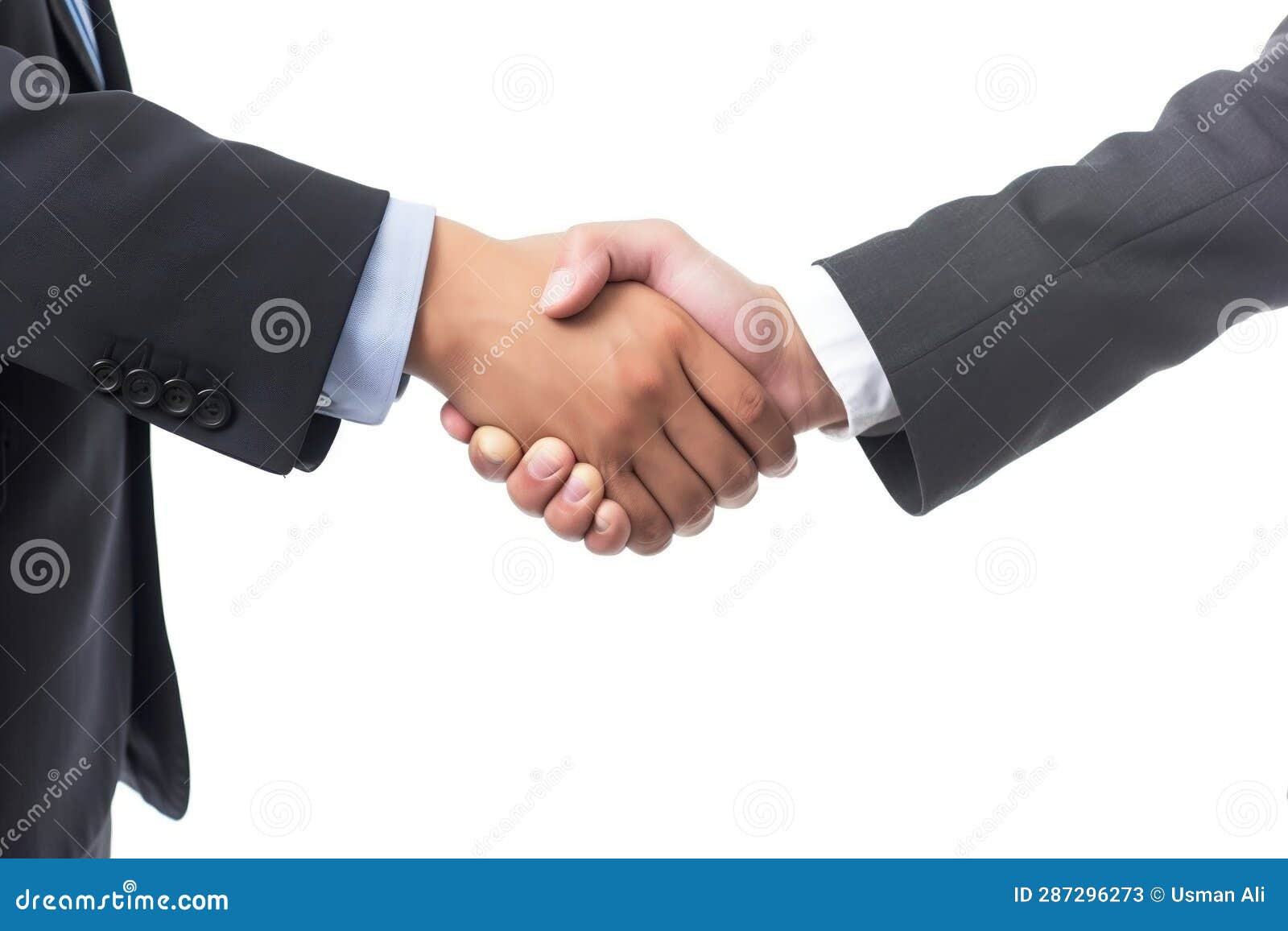Handshake of Businessmen on Transparent Background, Generative AI Stock ...