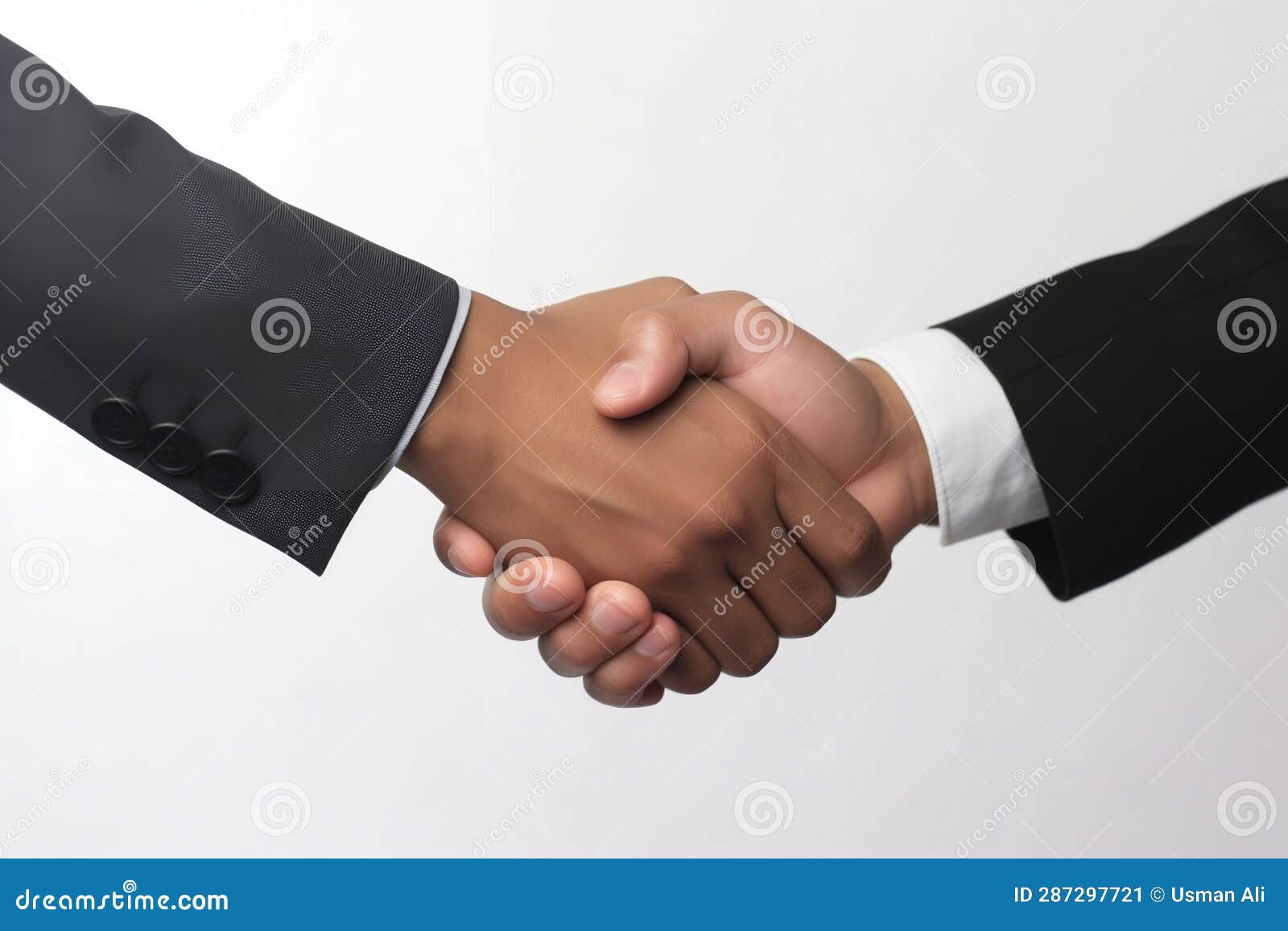 Handshake of Businessmen on Transparent Background, Generative AI Stock ...