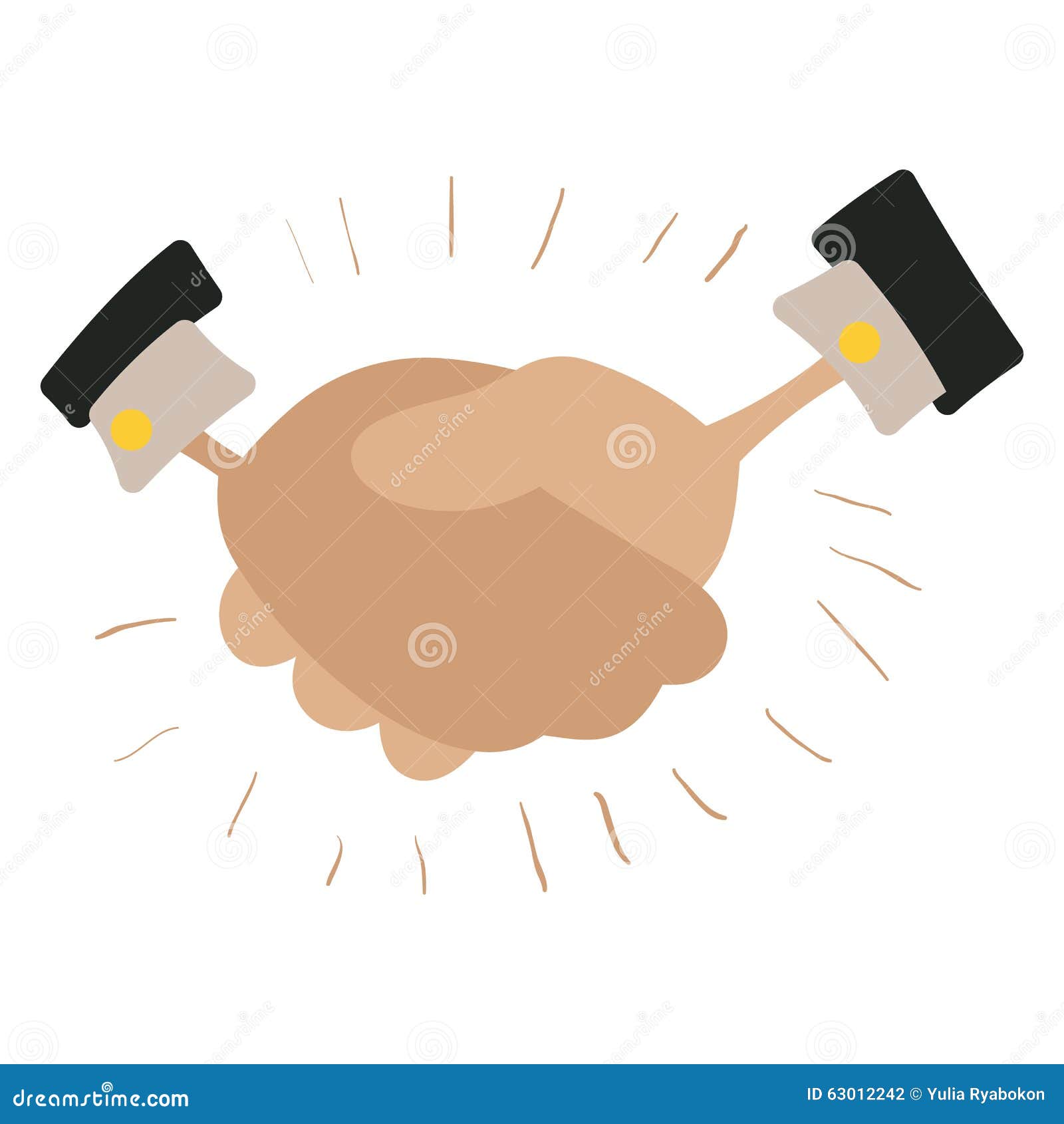 Handshake Cartoon Illustration Stock Vector - Illustration of office ...