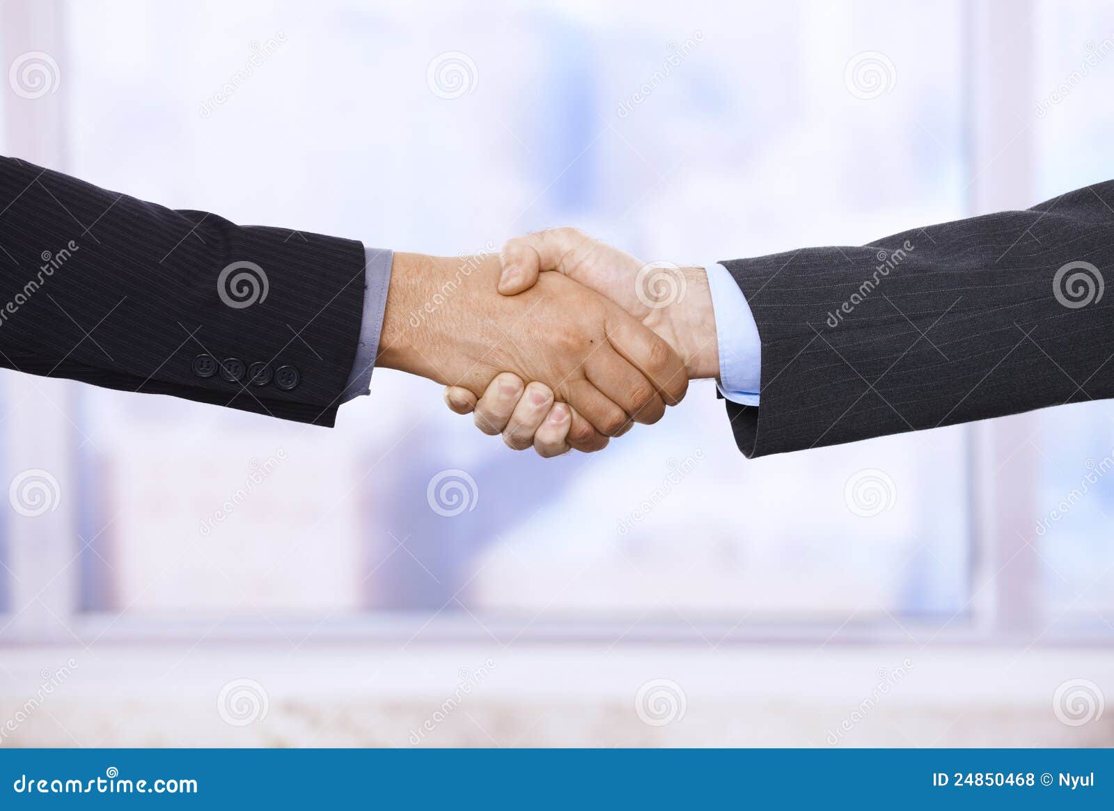 Handshake in closeup stock photo. Image of coworkers - 24850468