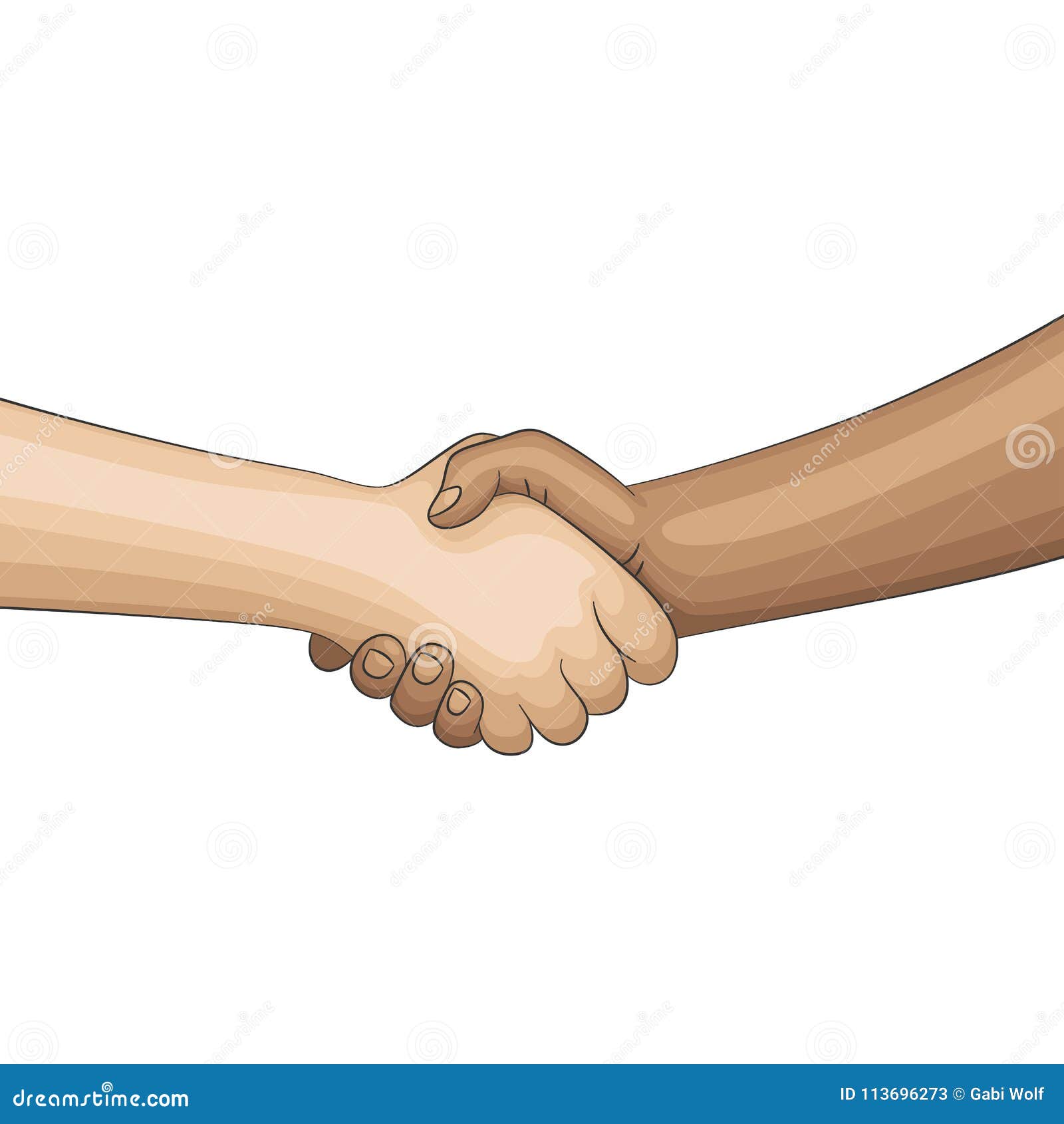 Handshake, Comic Design. Cartoon Vector | CartoonDealer.com #113696273