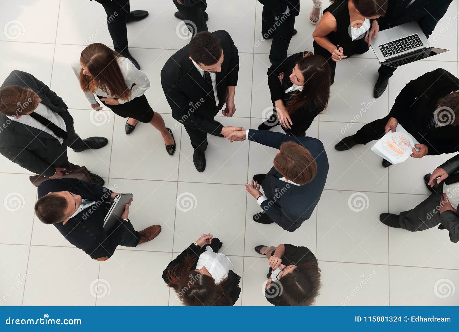 Handshake between Competitors before the Start of Business Negot Stock ...