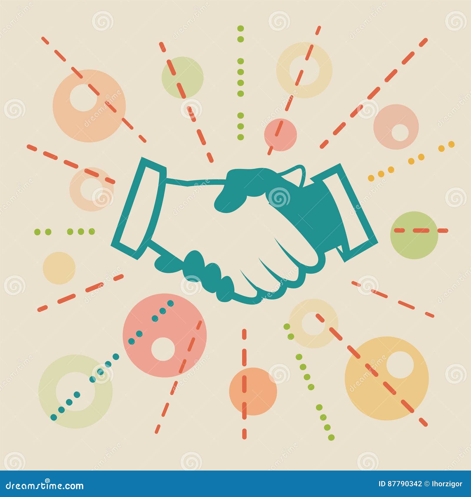 Handshake. Concept Business Illustration Stock Vector - Illustration of ...