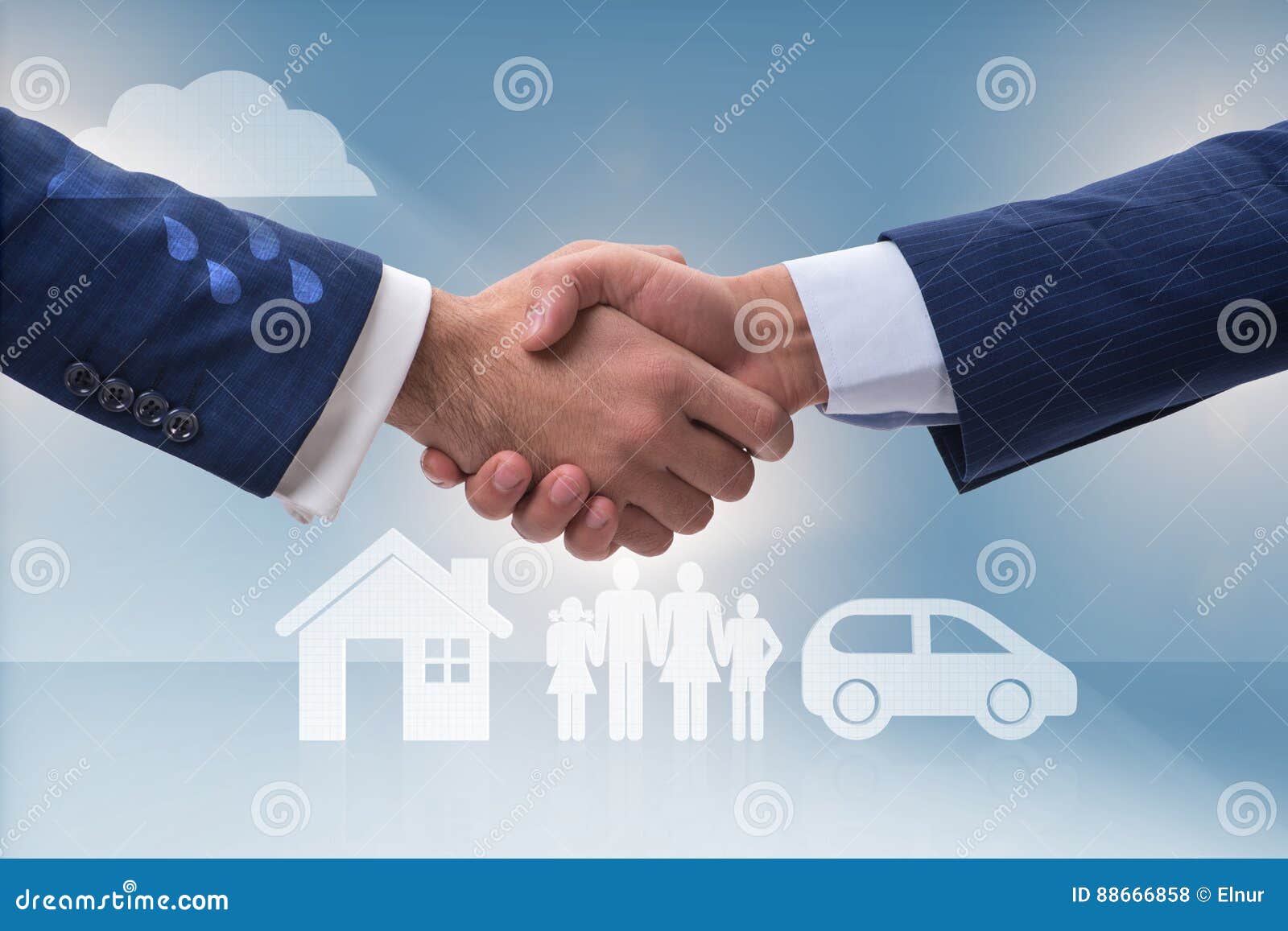 The Handshake Concept - Business Metaphor Illustration Stock Photo ...