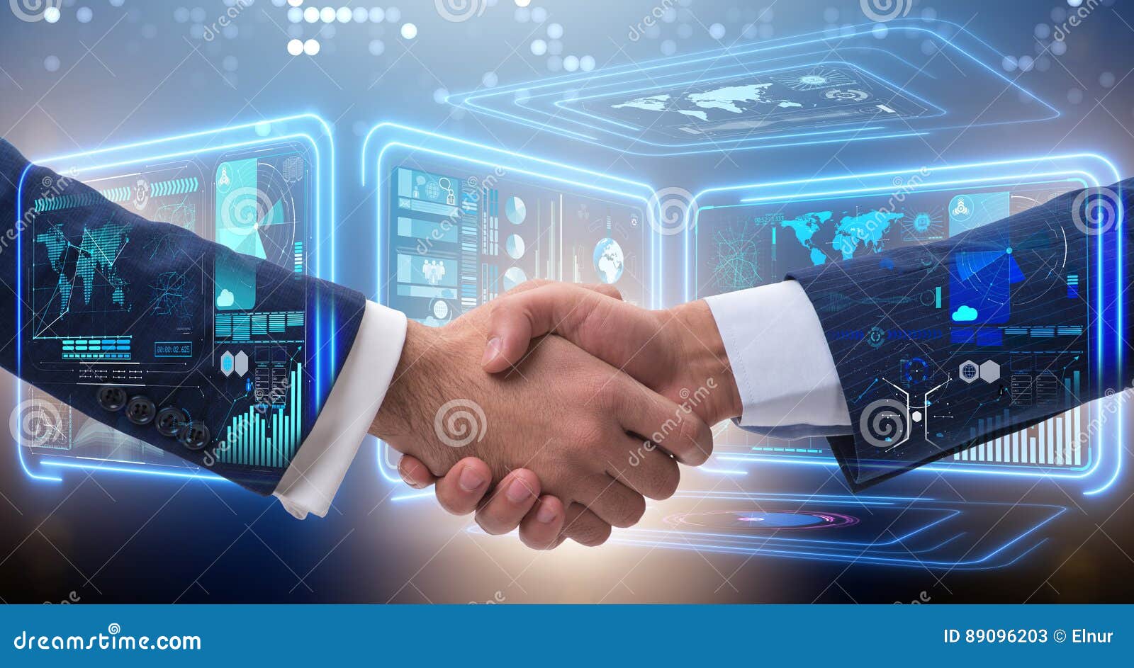 The Handshake Concept - Business Metaphor Illustration Stock Image ...