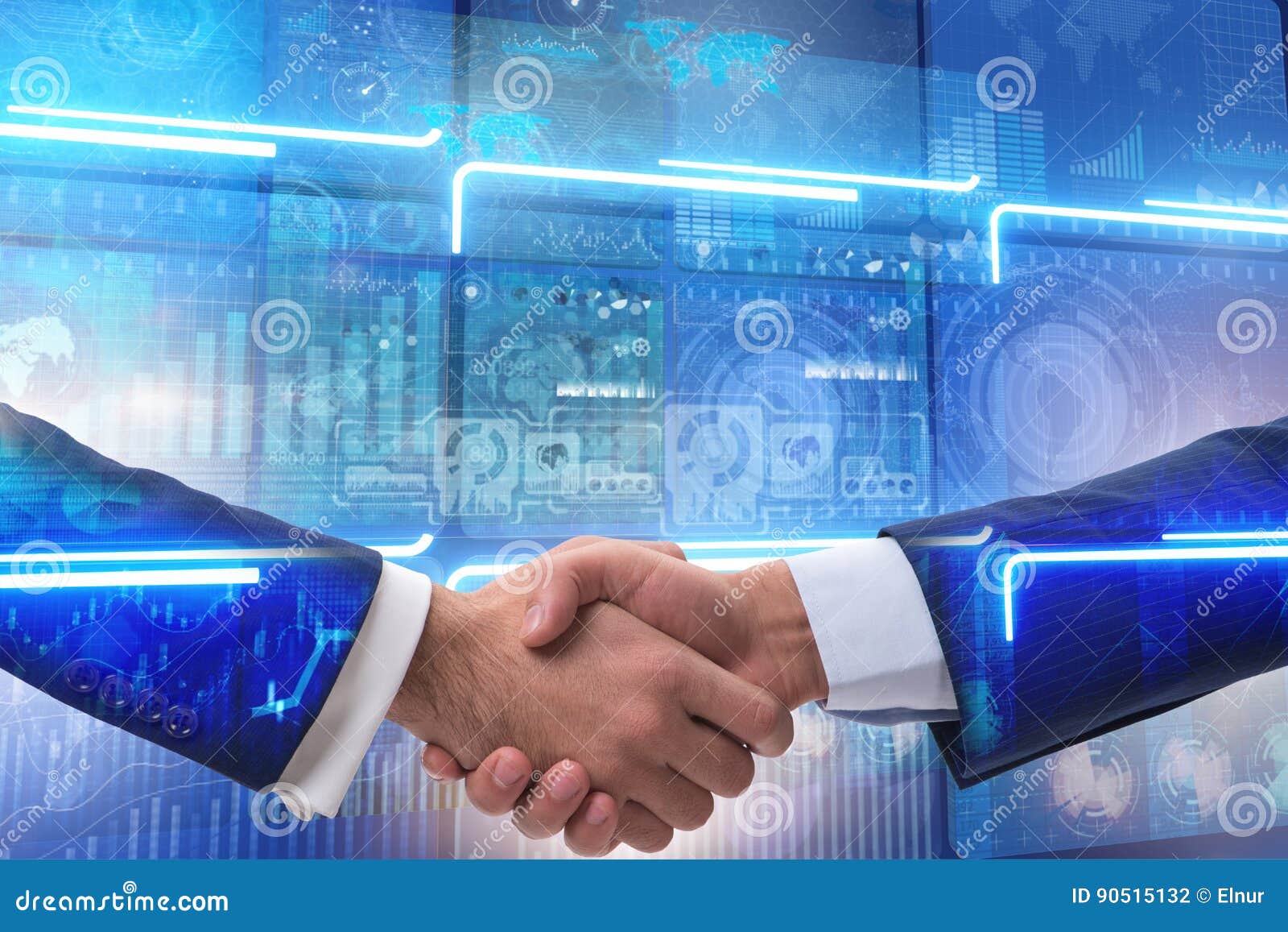 The Handshake Concept - Business Metaphor Illustration Stock Photo ...