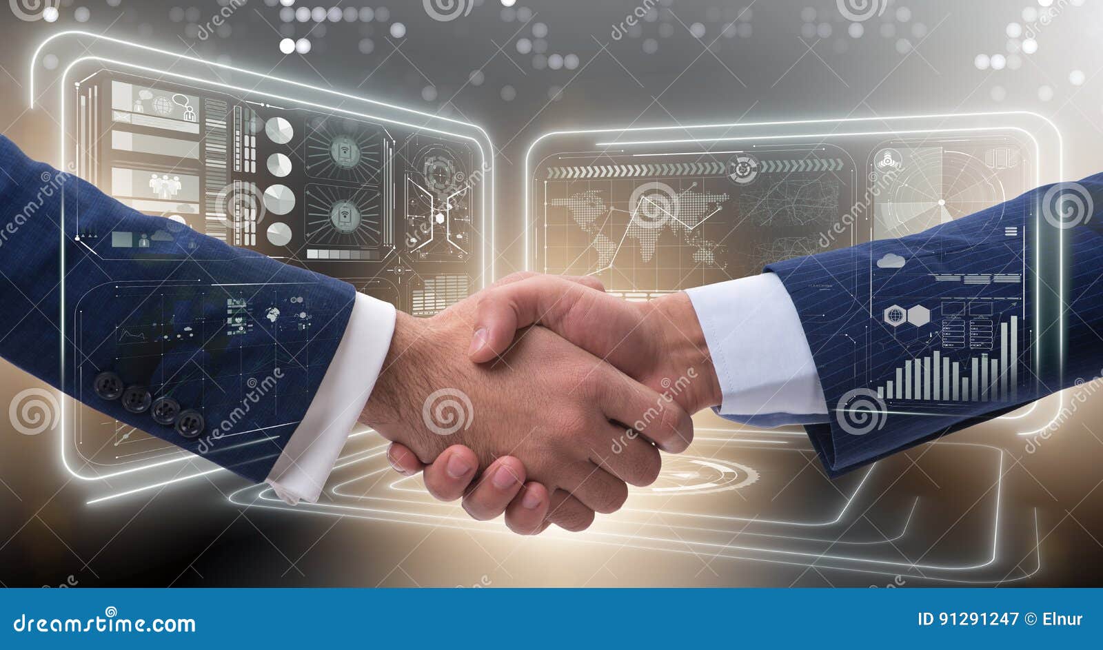 The Handshake Concept - Business Metaphor Illustration Stock Image ...