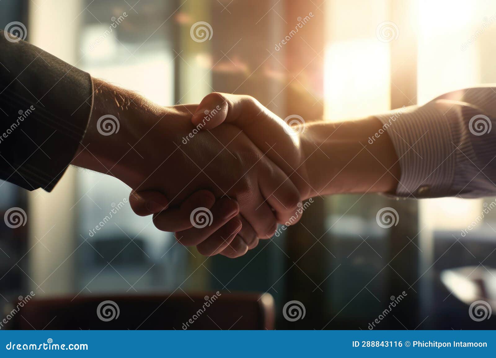 Handshake and Congratulating Greetings and Their Successful .AI ...
