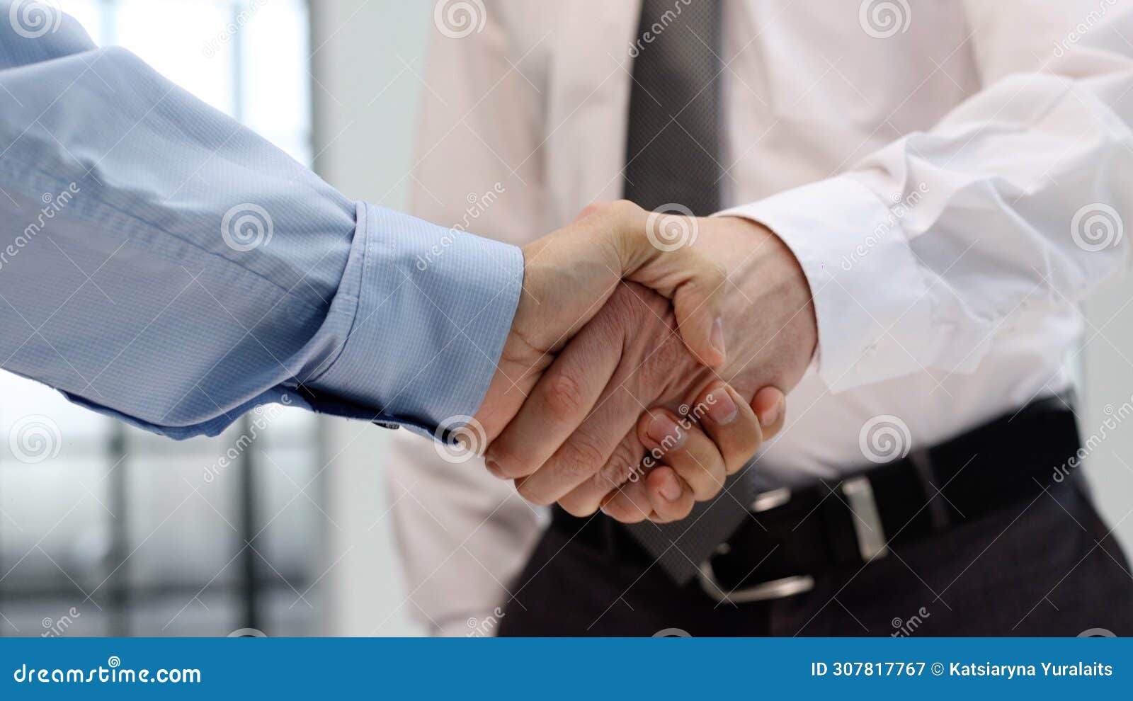 Handshake and Congratulations after the Transaction Stock Image - Image ...