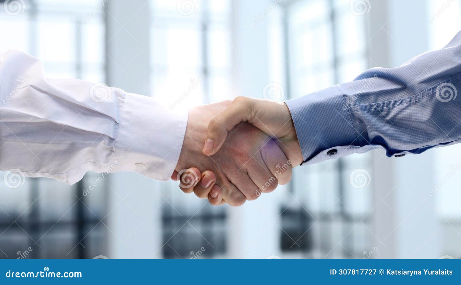 Handshake and Congratulations after the Transaction Stock Image - Image ...
