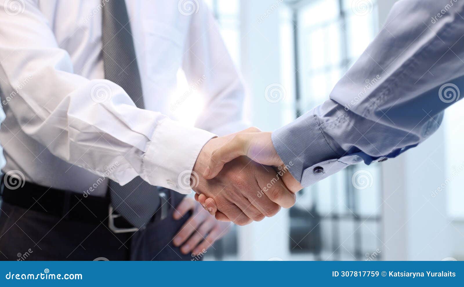 Handshake and Congratulations after the Transaction Stock Image - Image ...