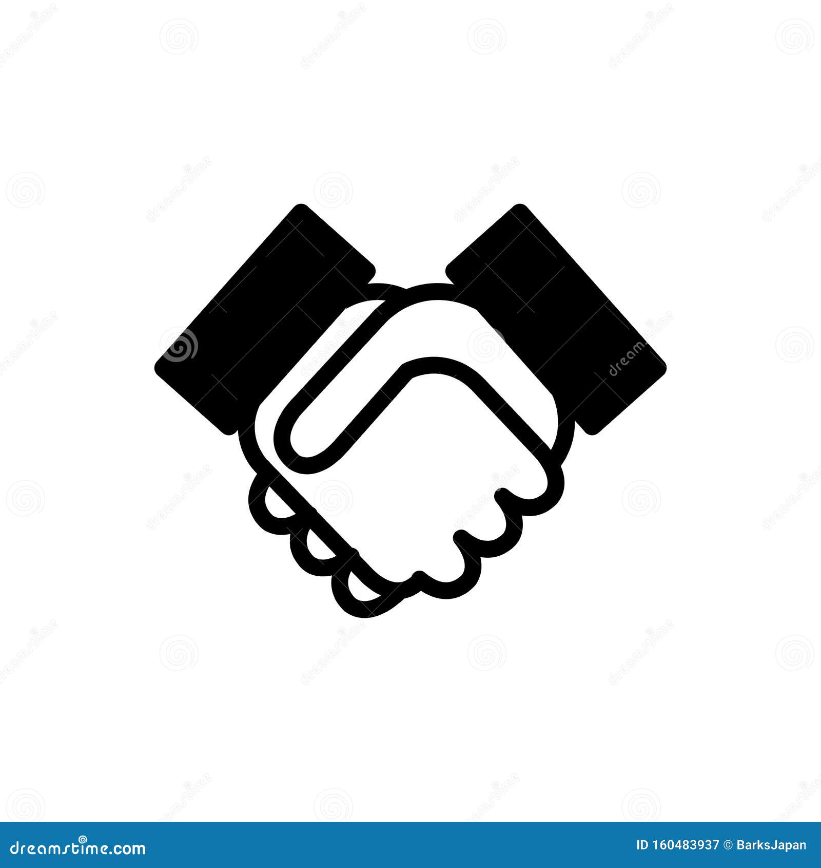 Handshake Cooperation Partnership Icon Symbol Sign Vector Illustration ...
