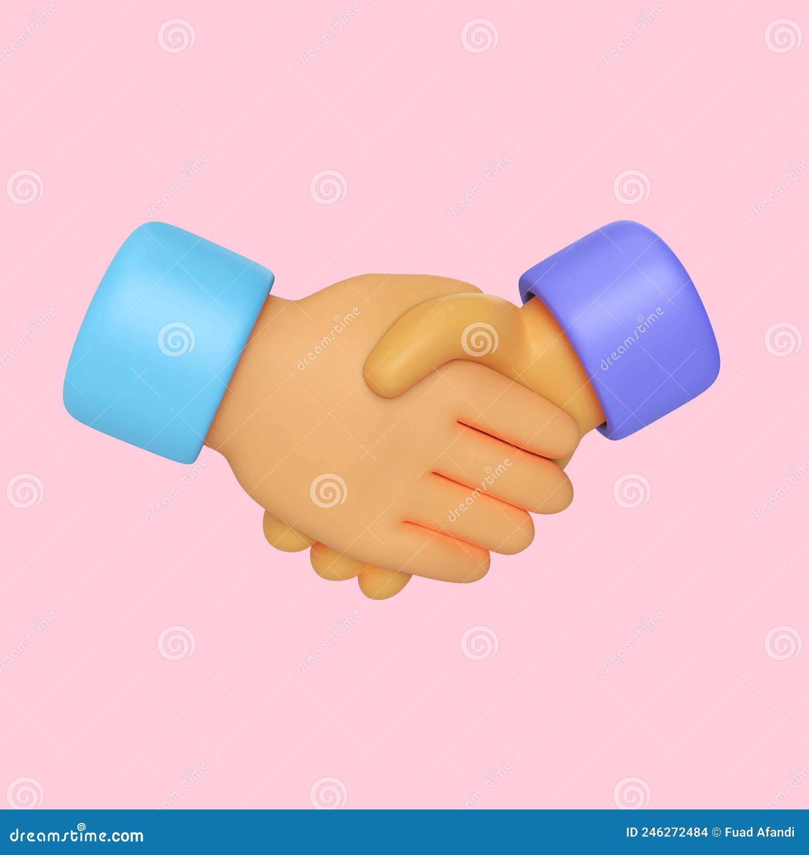 Shaking Hands Logo Purple