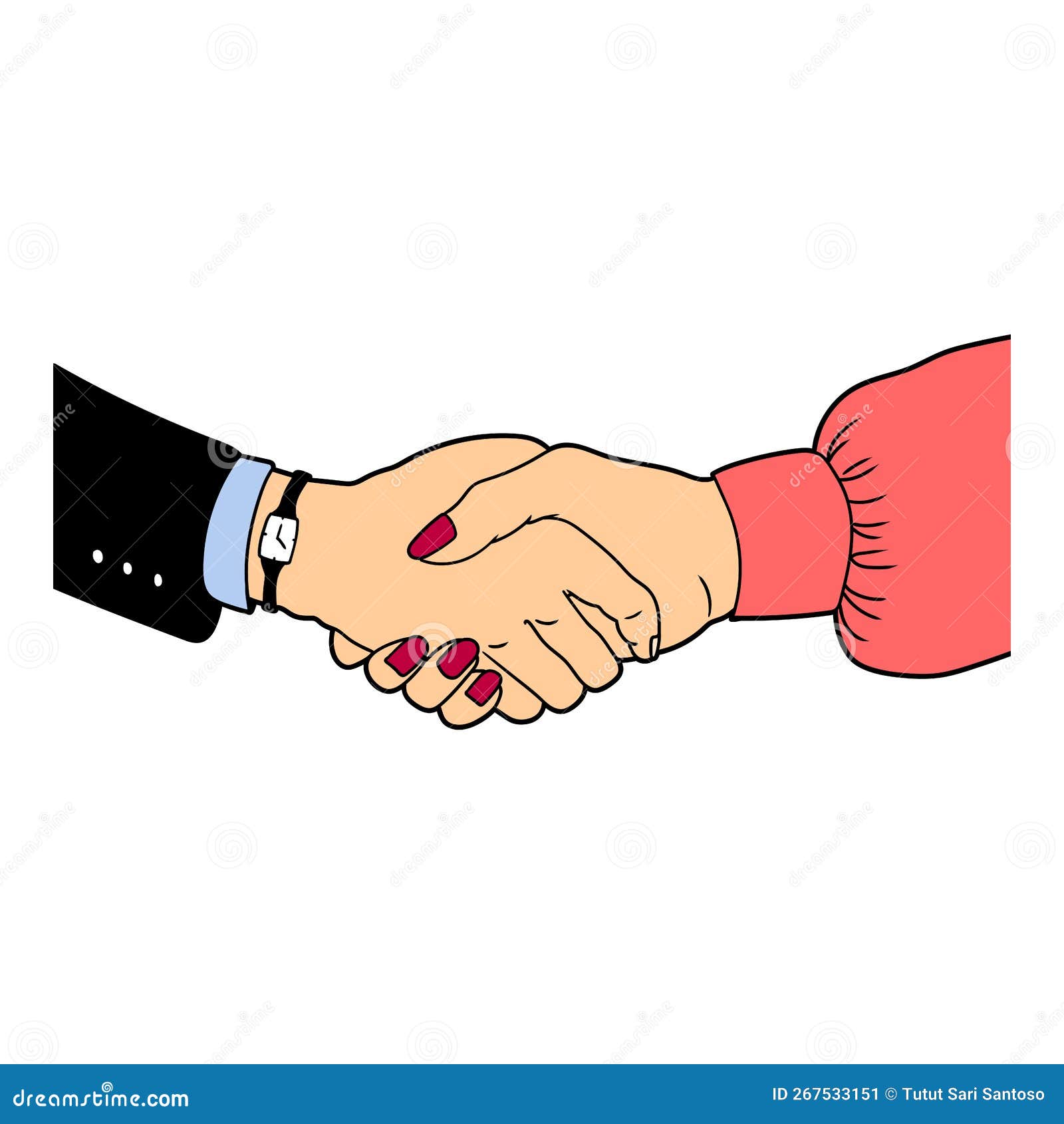 Handshake deal stock vector. Illustration of icon, simple - 267533151