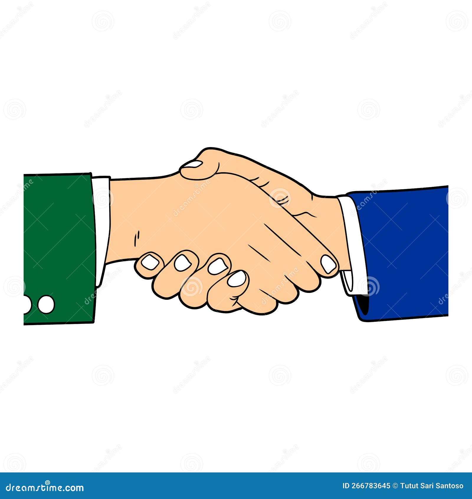 Handshake deal stock vector. Illustration of clip, icon - 266783645