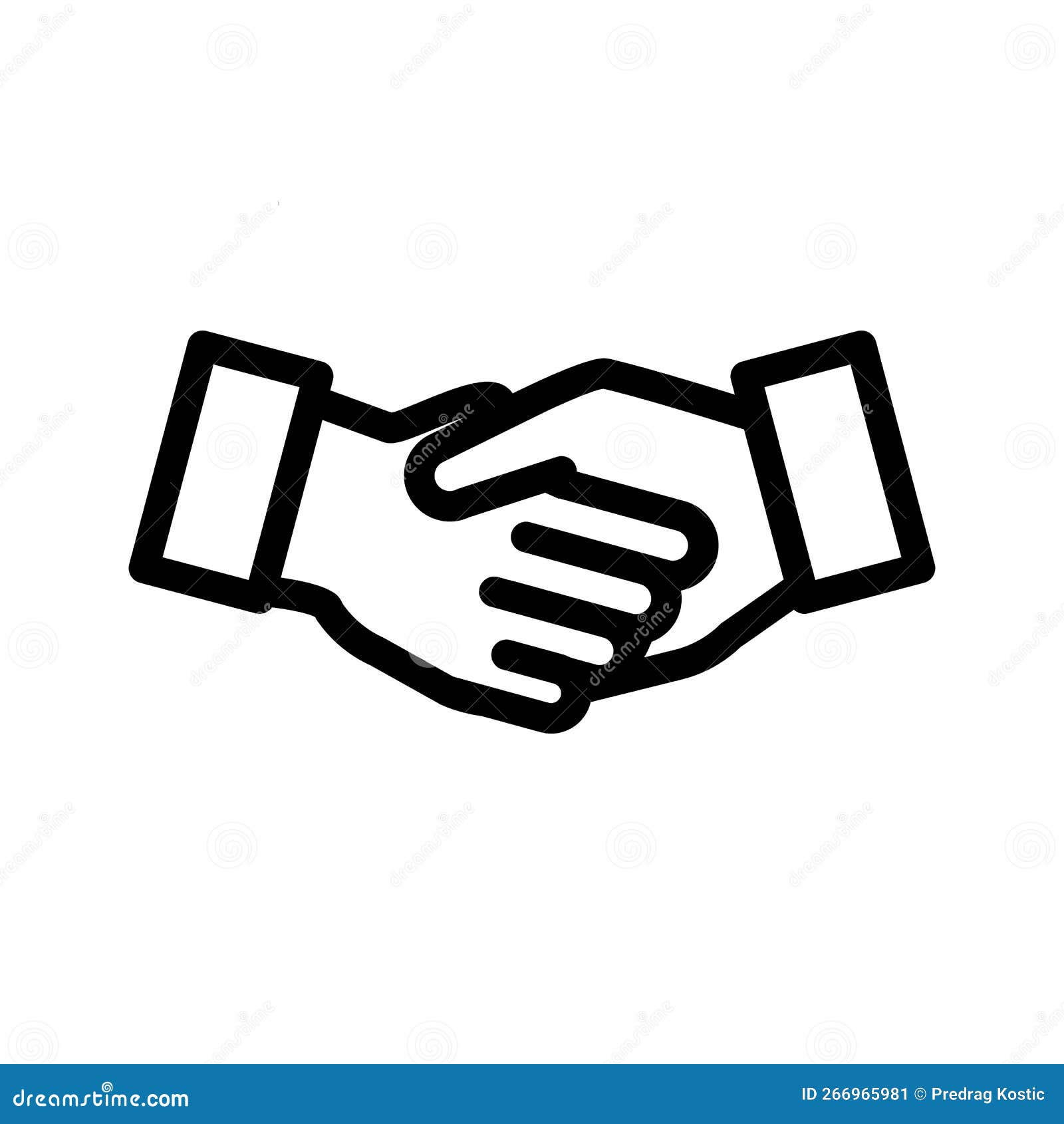 Handshake deal making icon stock illustration. Illustration of logo ...