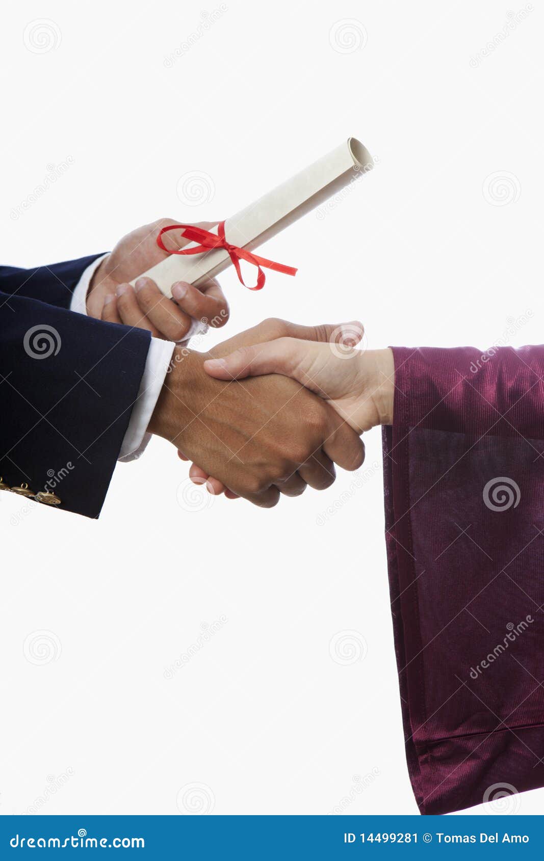 Handshake and a diploma stock image. Image of college - 14499281