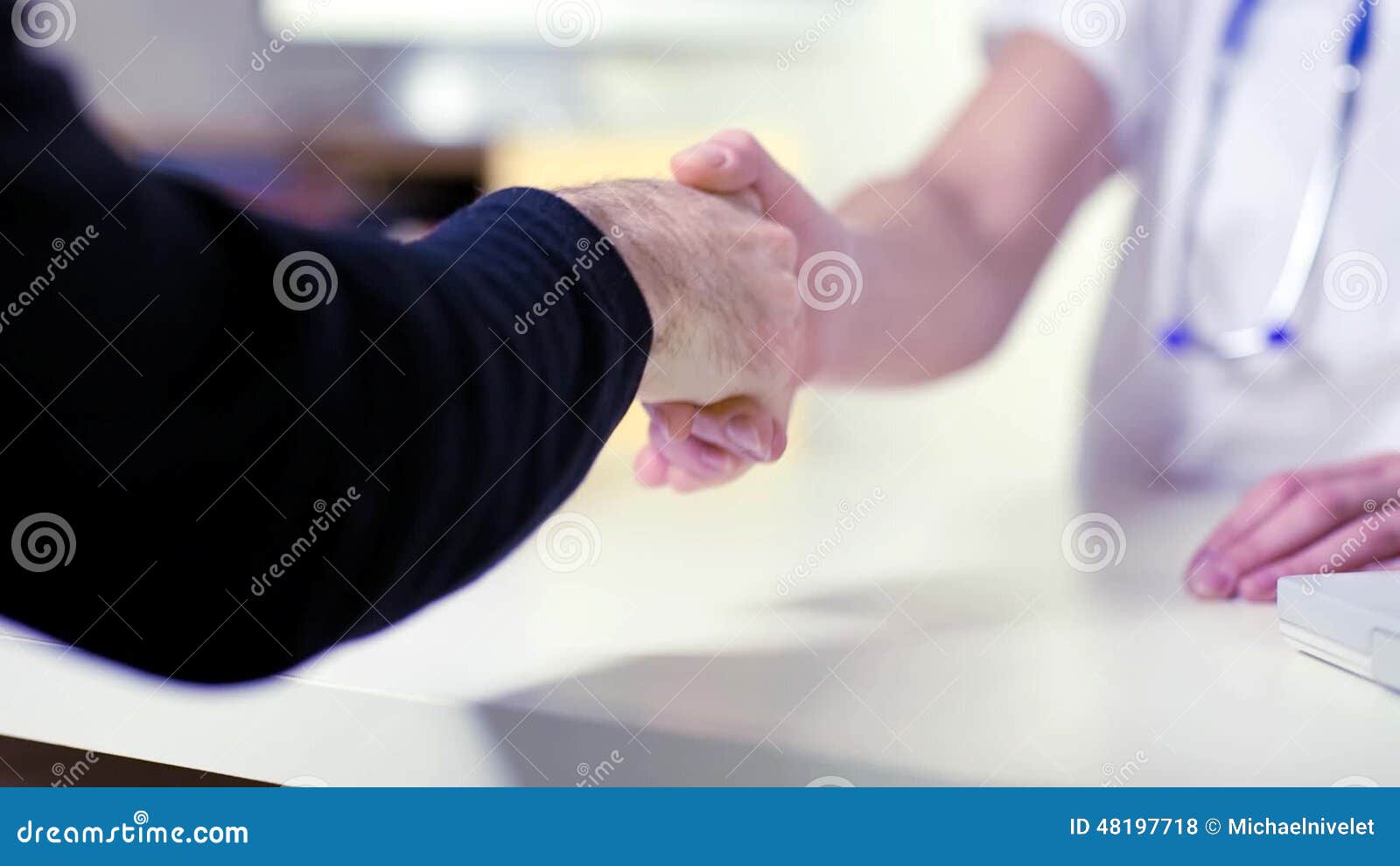 Handshake between a Doctor and a Patient Stock Footage - Video of ...