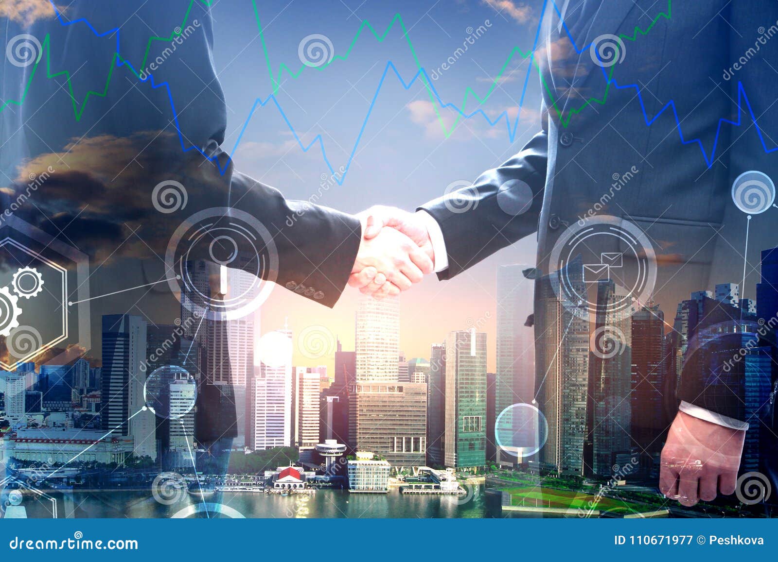 Teamwork and Finance Concept Stock Image - Image of handshake ...